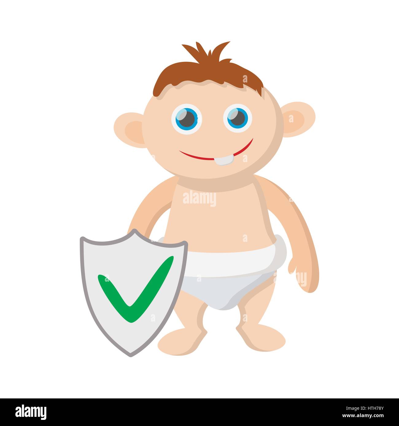Baby insurance icon, cartoon style Stock Vector Image & Art - Alamy