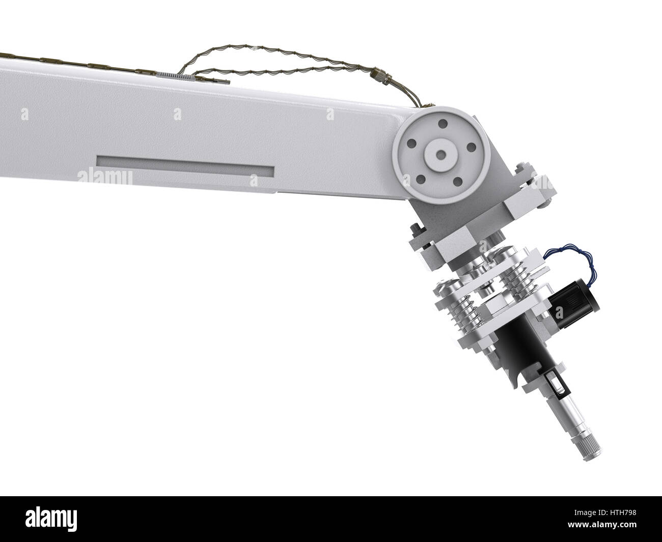 3d rendering welding robotic arm isolated on white Stock Photo - Alamy