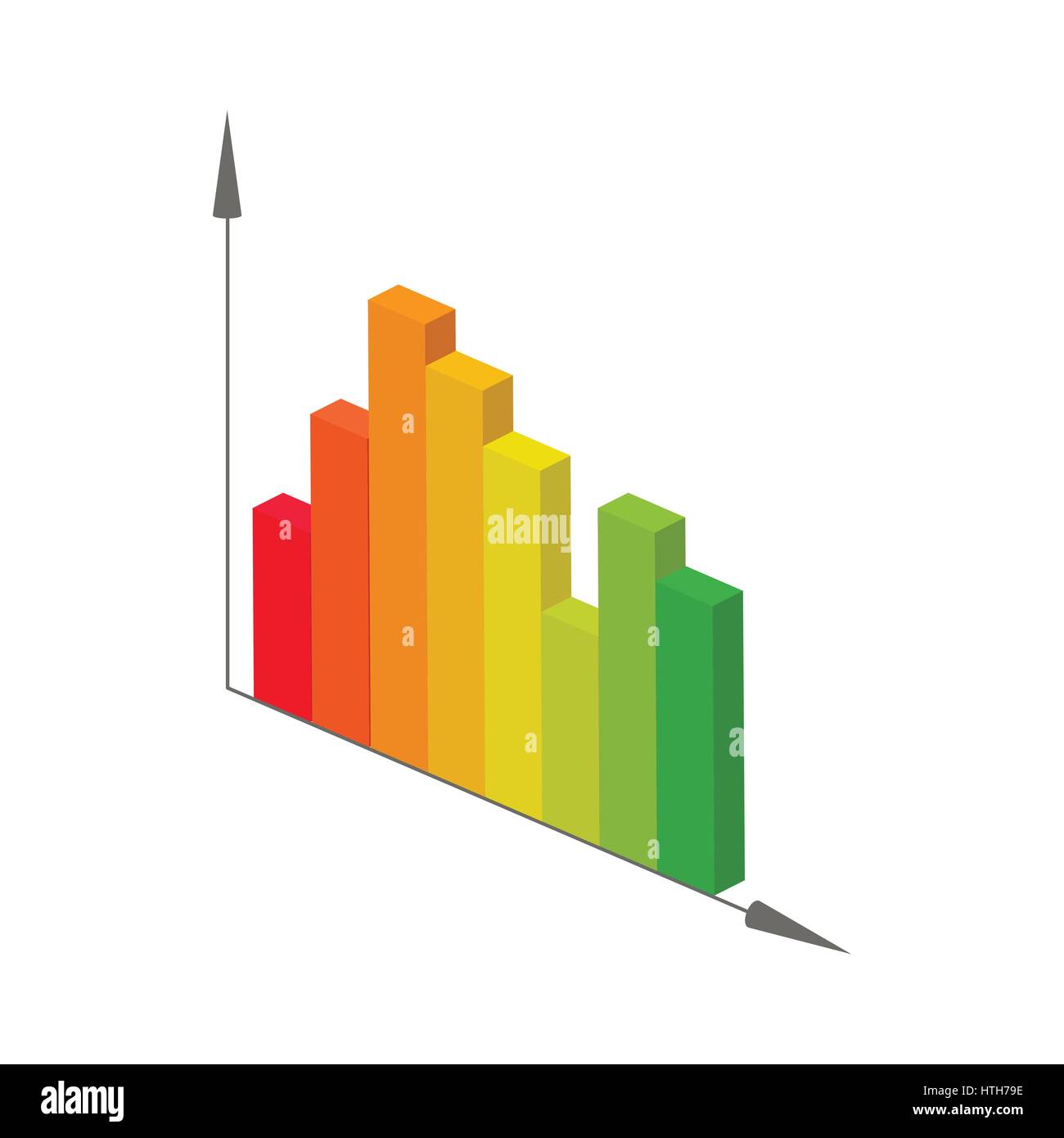 Cartoon style illustration bar graph hi-res stock photography and ...