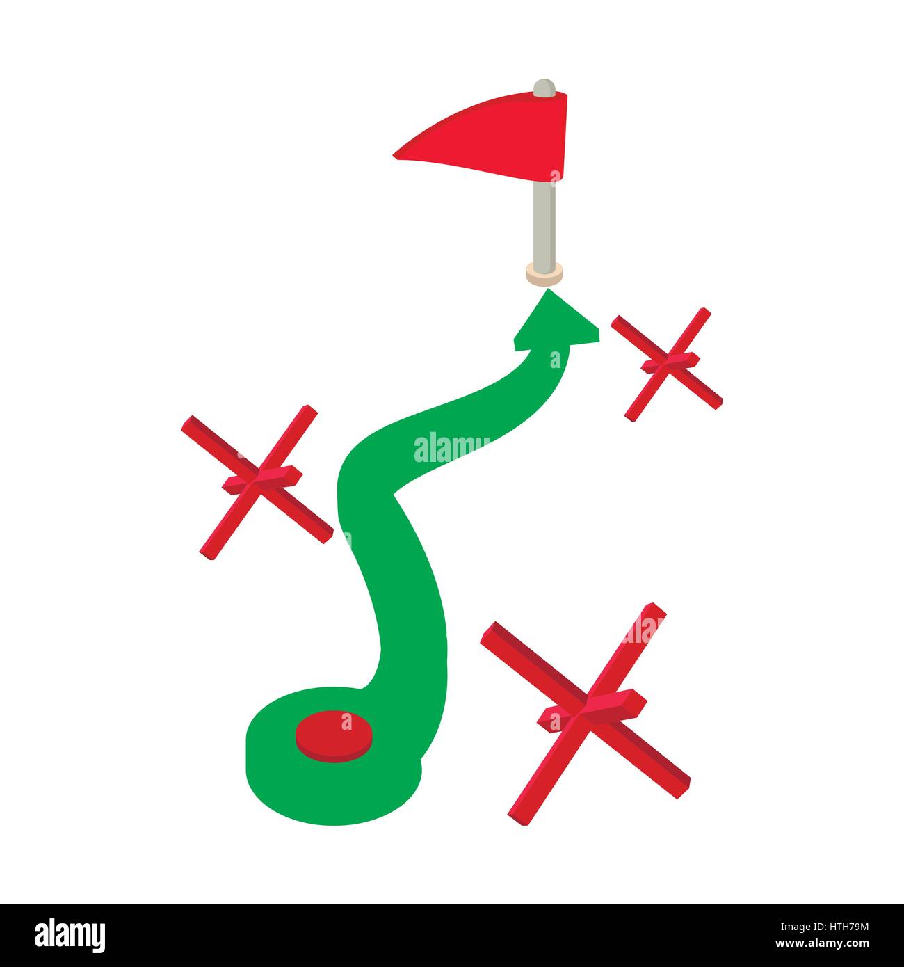 Way to success icon, in cartoon style Stock Vector Image & Art - Alamy