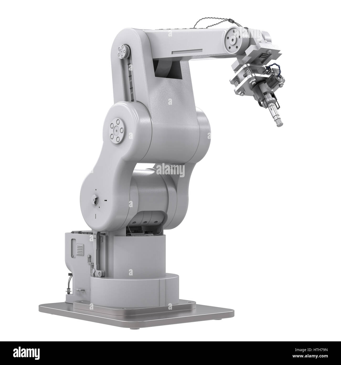 3d rendering welding robotic arm isolated on white Stock Photo - Alamy