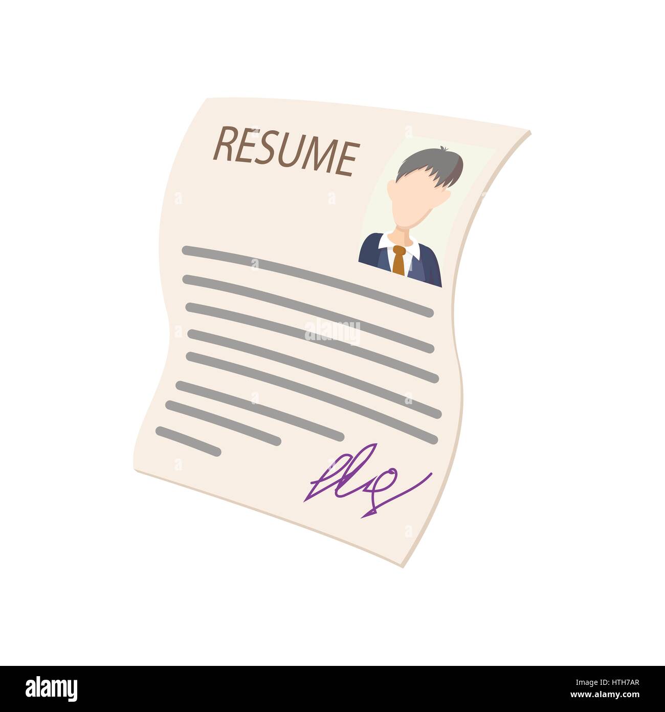 Minimal office resume hi-res stock photography and images - Alamy