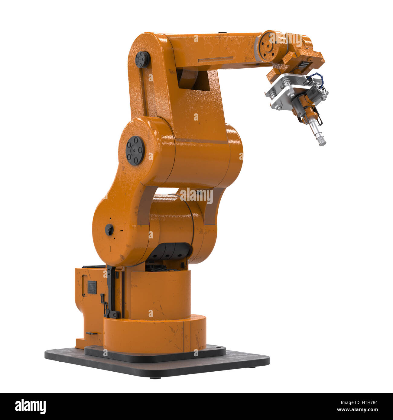 3d rendering welding robotic arm isolated on white Stock Photo - Alamy