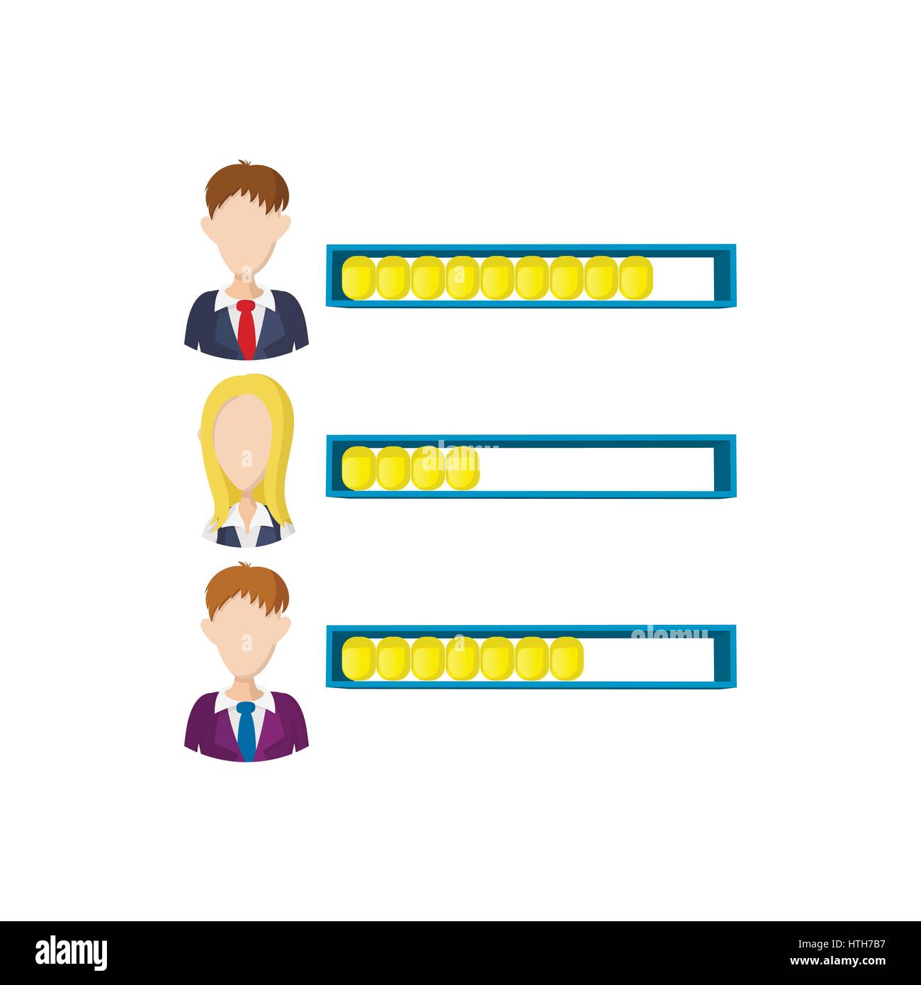 Ranking office worker icon, cartoon style Stock Vector Image & Art - Alamy