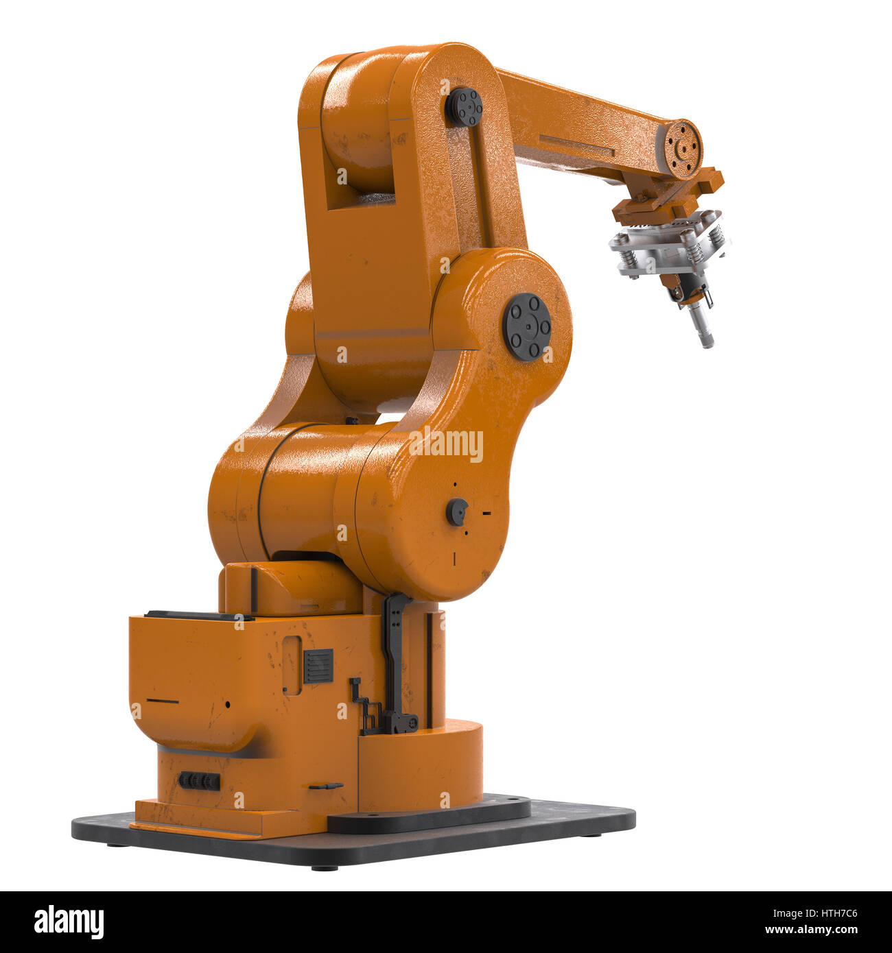 3d rendering welding robotic arm isolated on white Stock Photo - Alamy