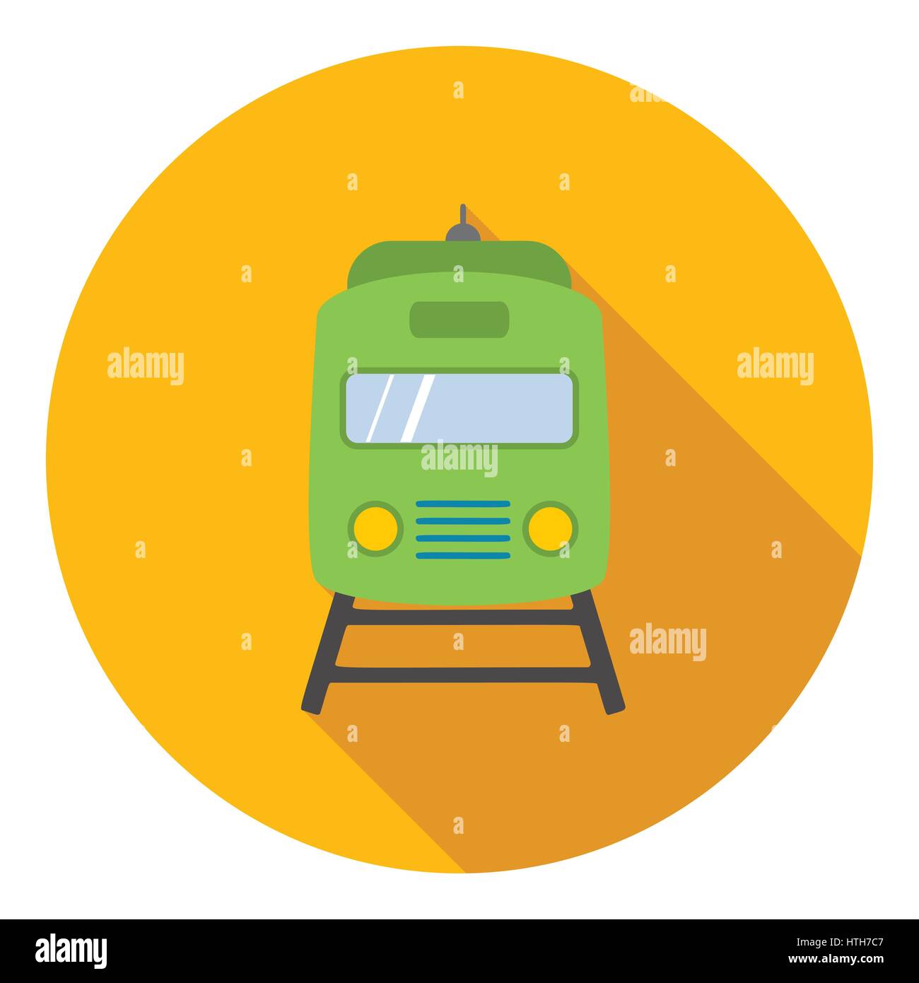 Train icon, flat style Stock Vector Image & Art - Alamy