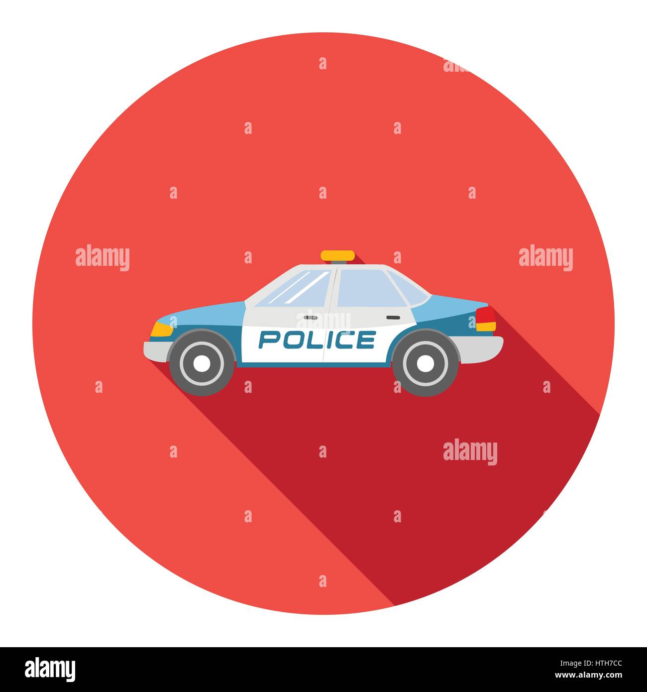 Police car with police side view Stock Vector Images - Alamy