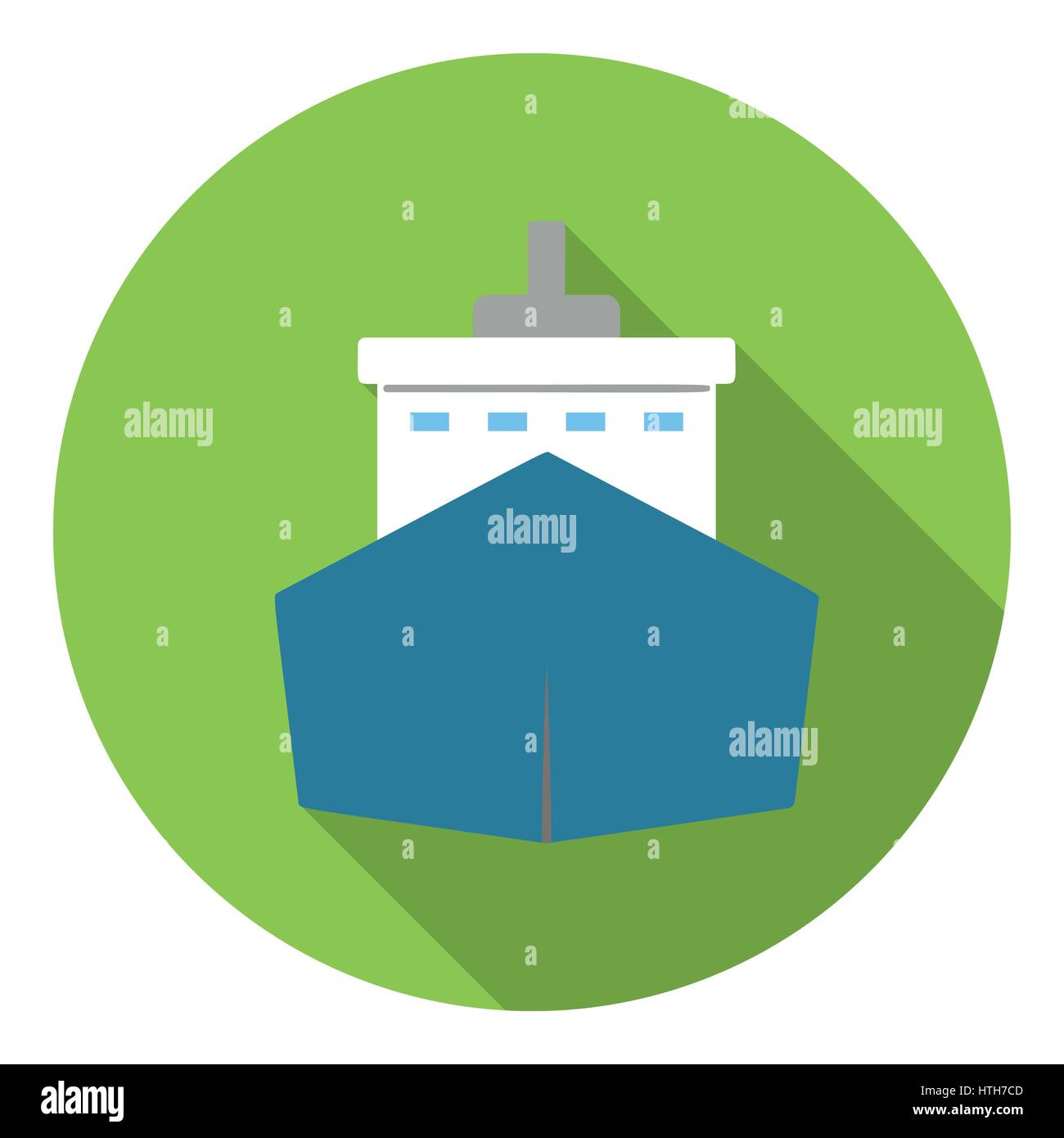 Big ship icon, flat style Stock Vector Image & Art - Alamy