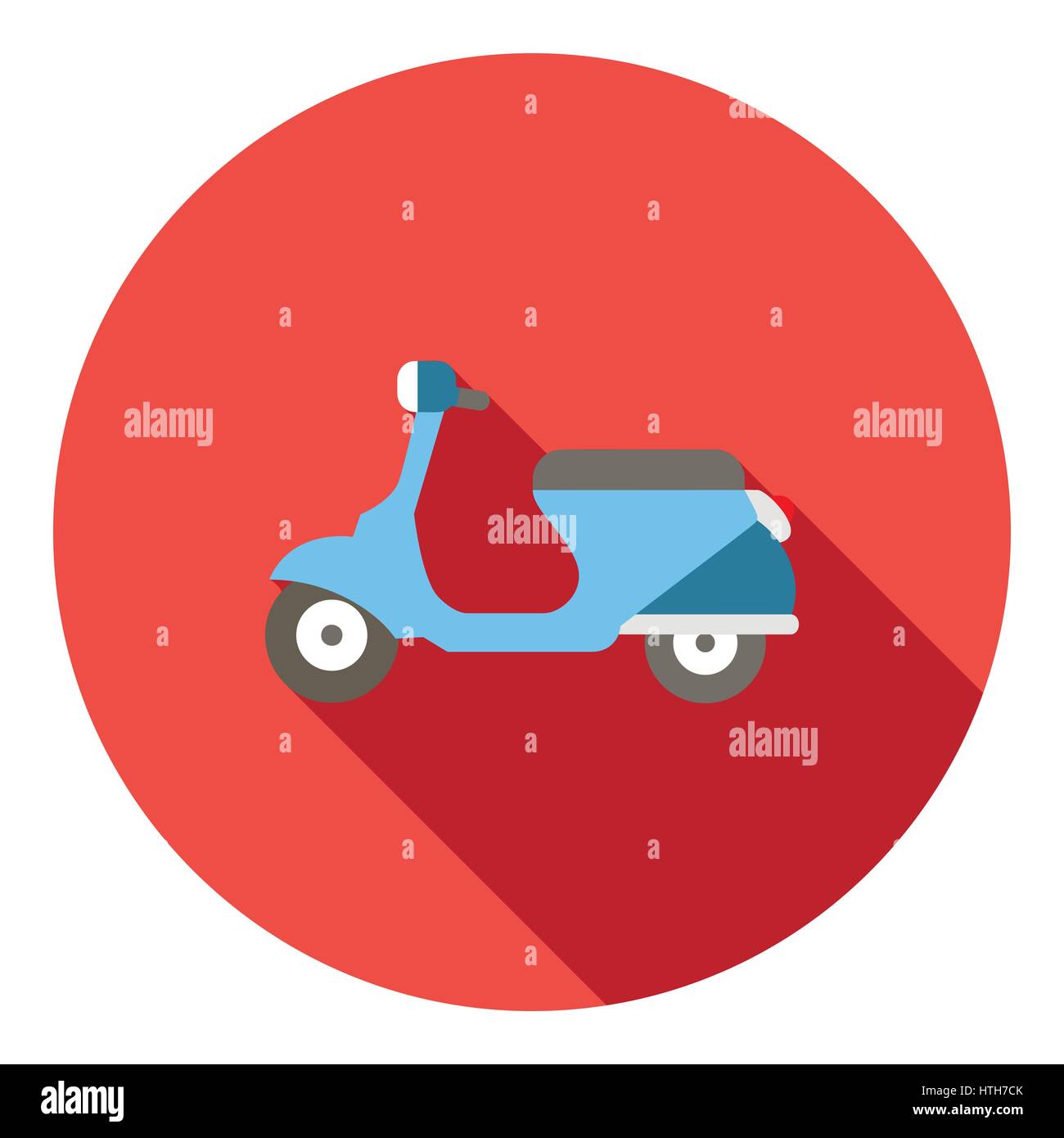 Scooter icon, flat style Stock Vector Image & Art - Alamy