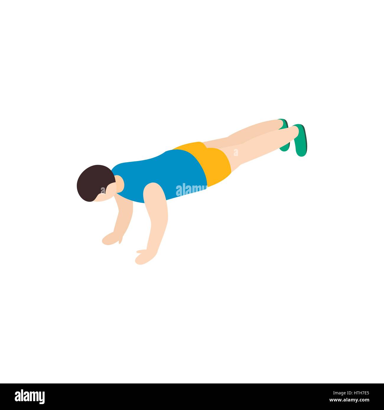 Athletes exercising on exercise Stock Vector Images - Alamy