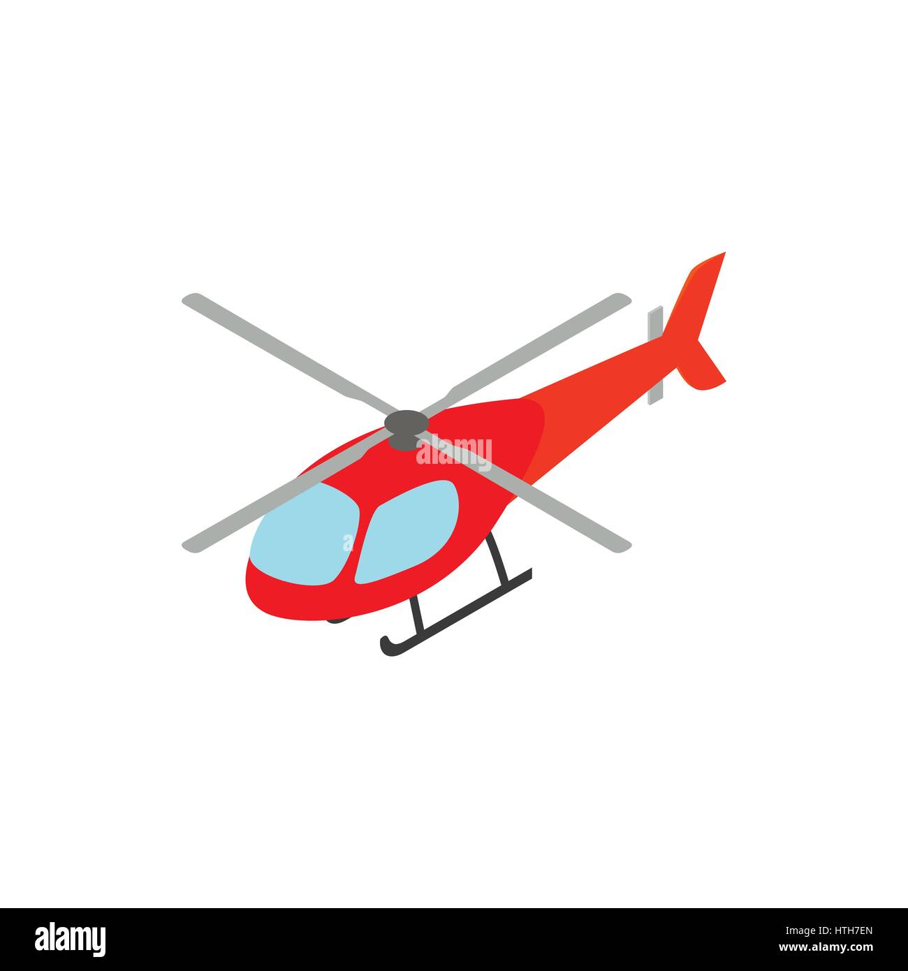 Helicopter icon, isometric 3d style Stock Vector Image & Art - Alamy