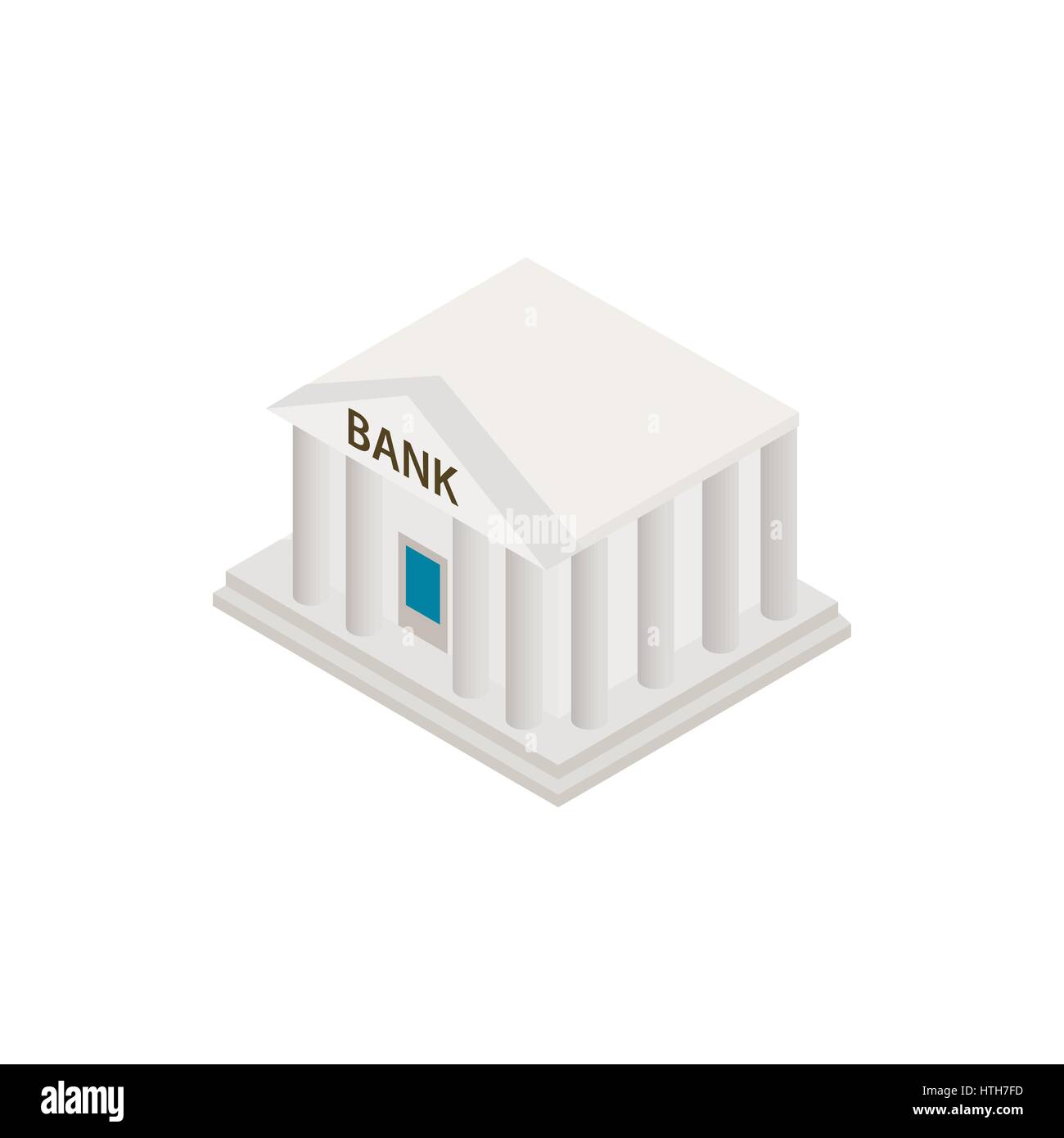 Bank building icon, isometric 3d style Stock Vector Image & Art - Alamy