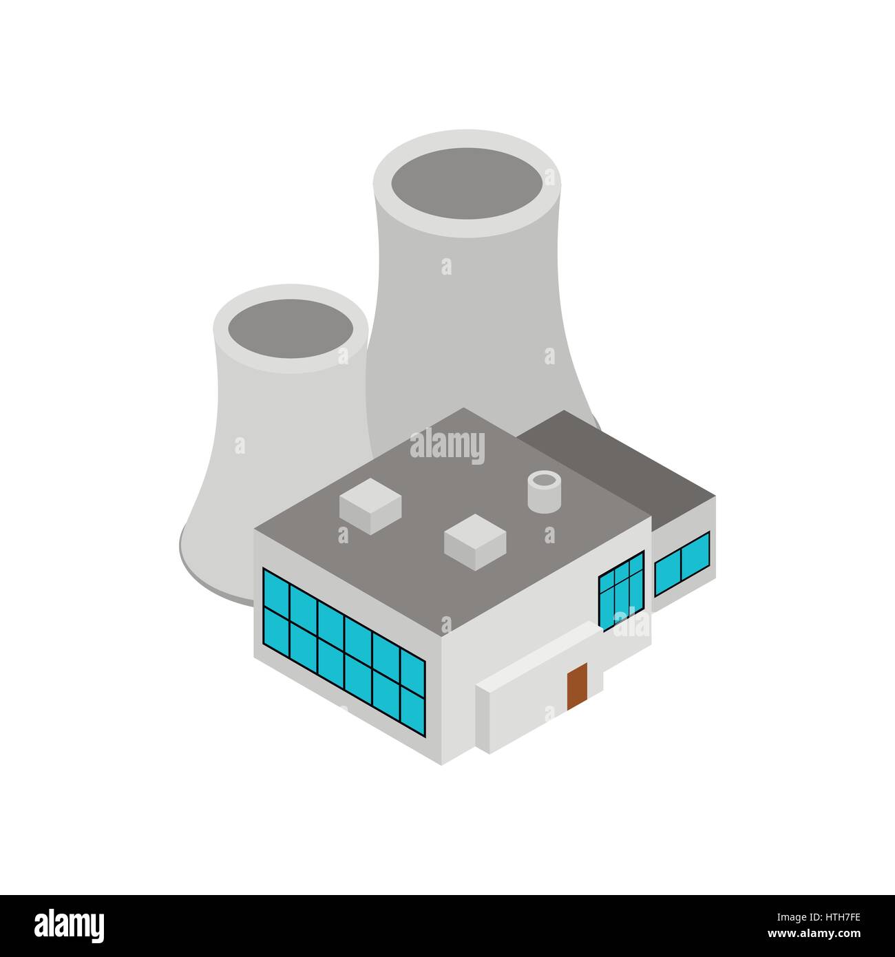 Factory building icon, isometric 3d style Stock Vector Image & Art - Alamy