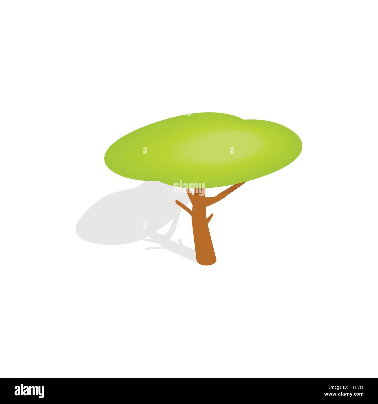 Shadow of tree crown Stock Vector Images - Alamy