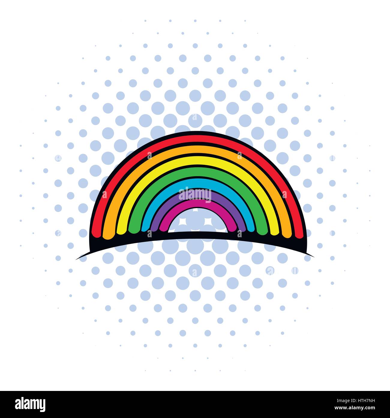 Rainbow icon, comics style Stock Vector Image & Art - Alamy