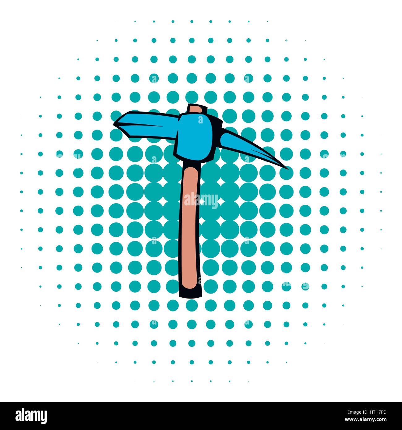 Pickaxe icon, comics style Stock Vector Image & Art - Alamy