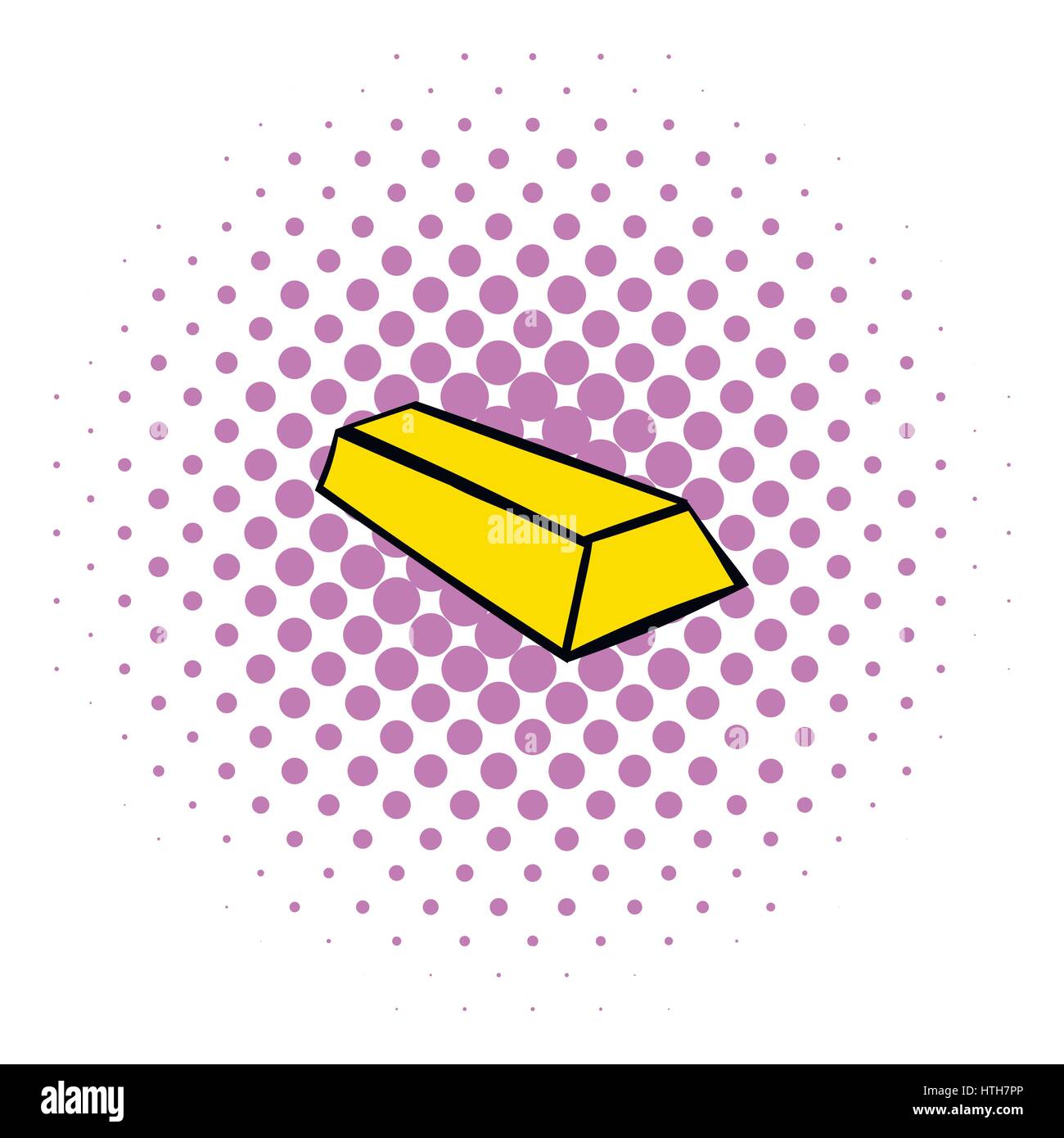 Gold bar icon, comics style Stock Vector Image & Art - Alamy