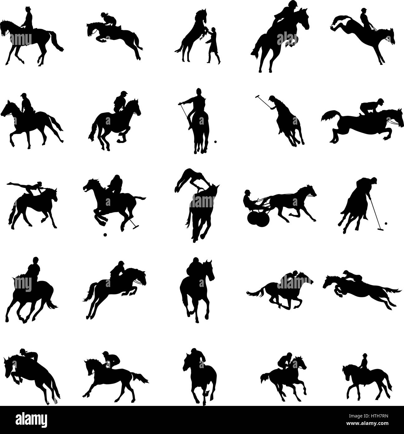 Black polo players hi-res stock photography and images - Alamy