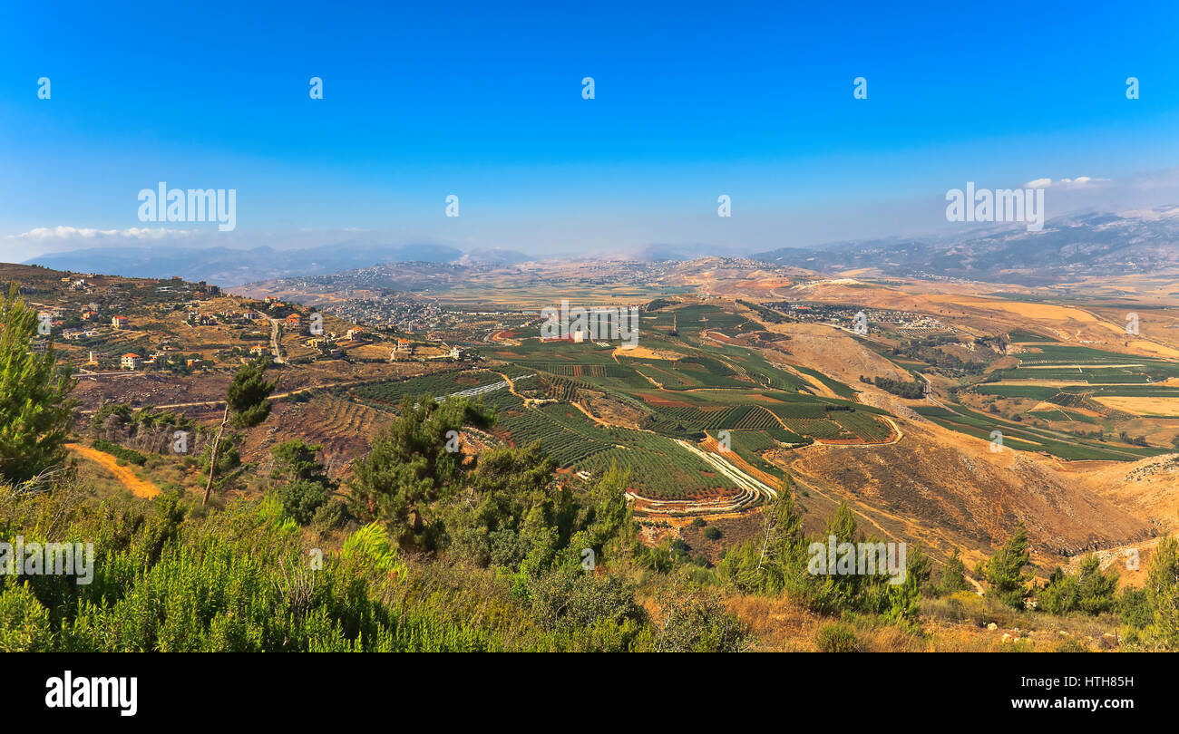 Mountain landscape in the North of Israel. Summer Stock Photo - Alamy
