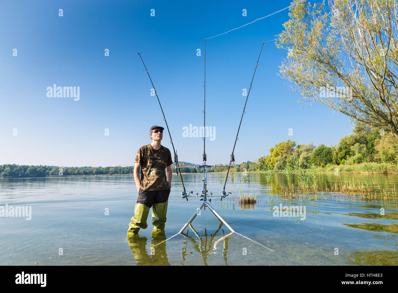 Fishing Fisherman Angler High Resolution Stock Photography and Images ...