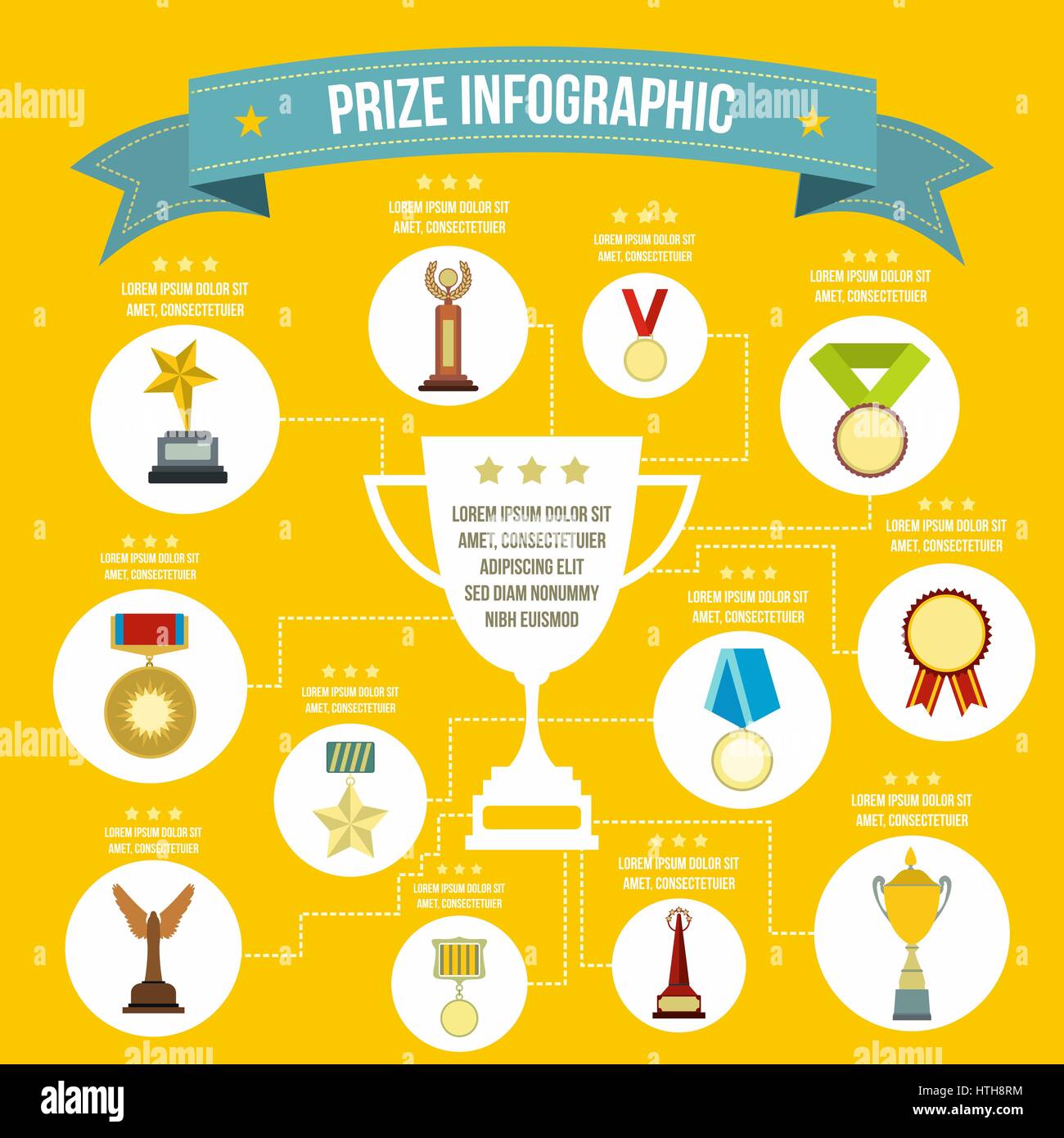 Prize infographic, flat style Stock Vector Image & Art - Alamy