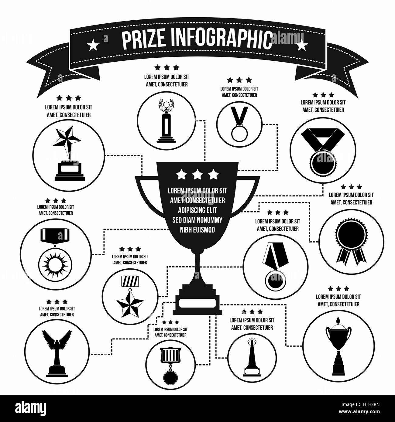 Prize infographic, simple style Stock Vector Image & Art - Alamy