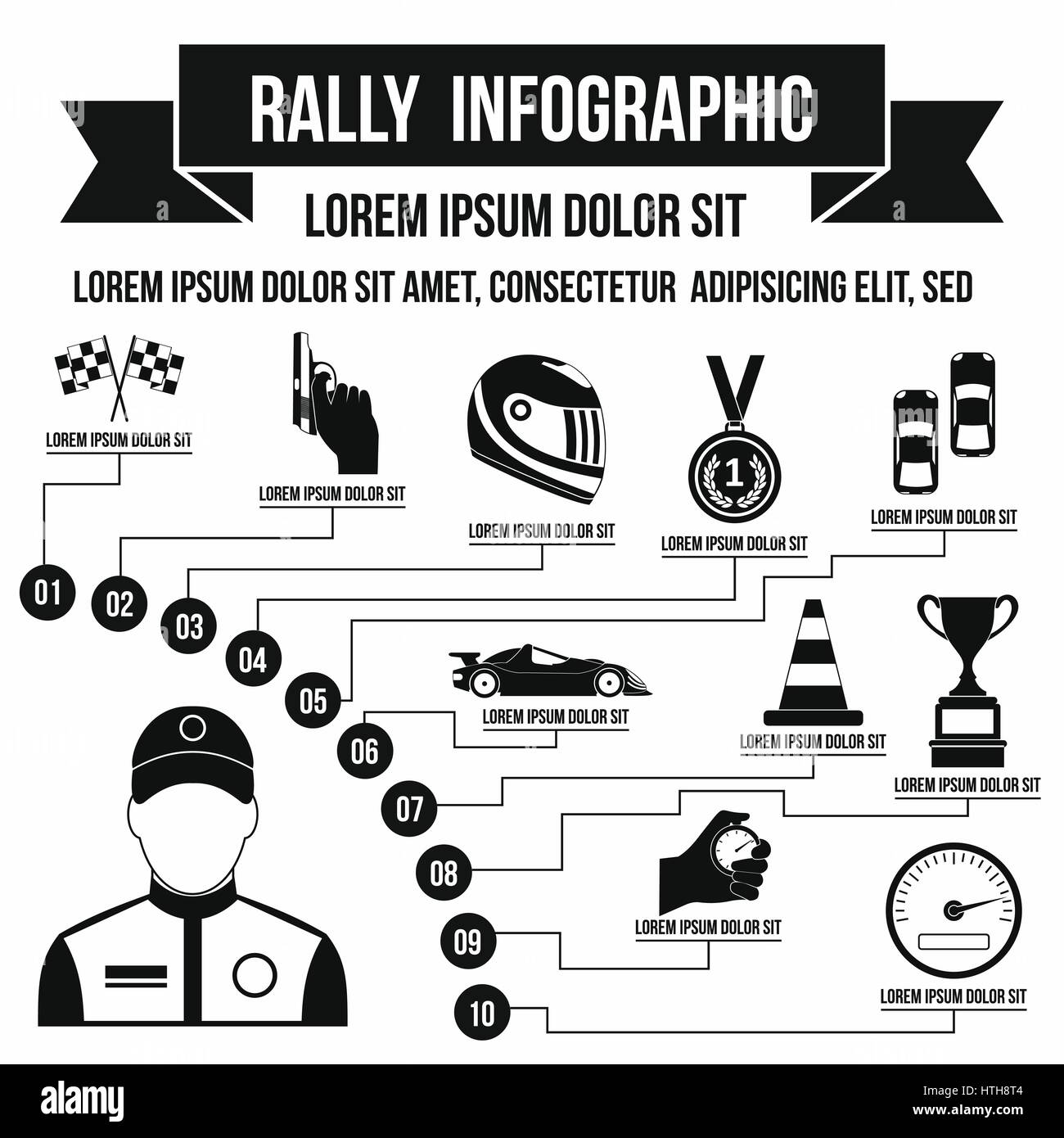 Car service infographic simple Cut Out Stock Images & Pictures - Alamy