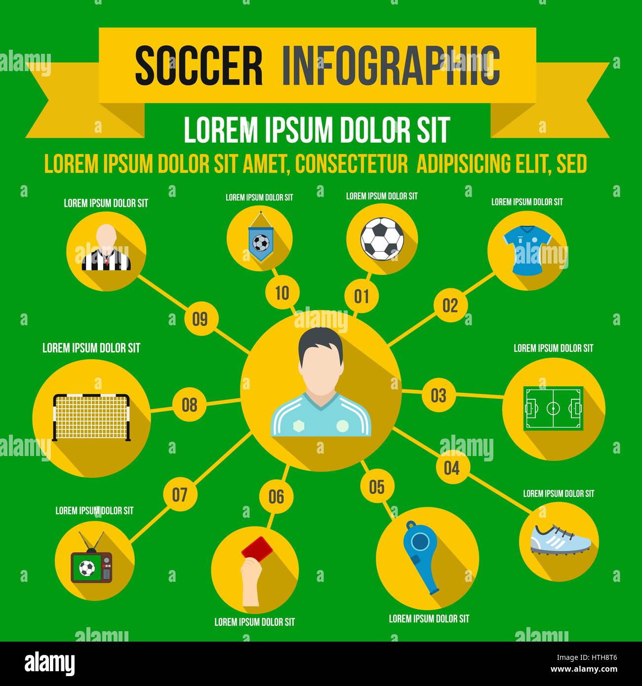 Soccer infographic, flat style Stock Vector Image & Art - Alamy
