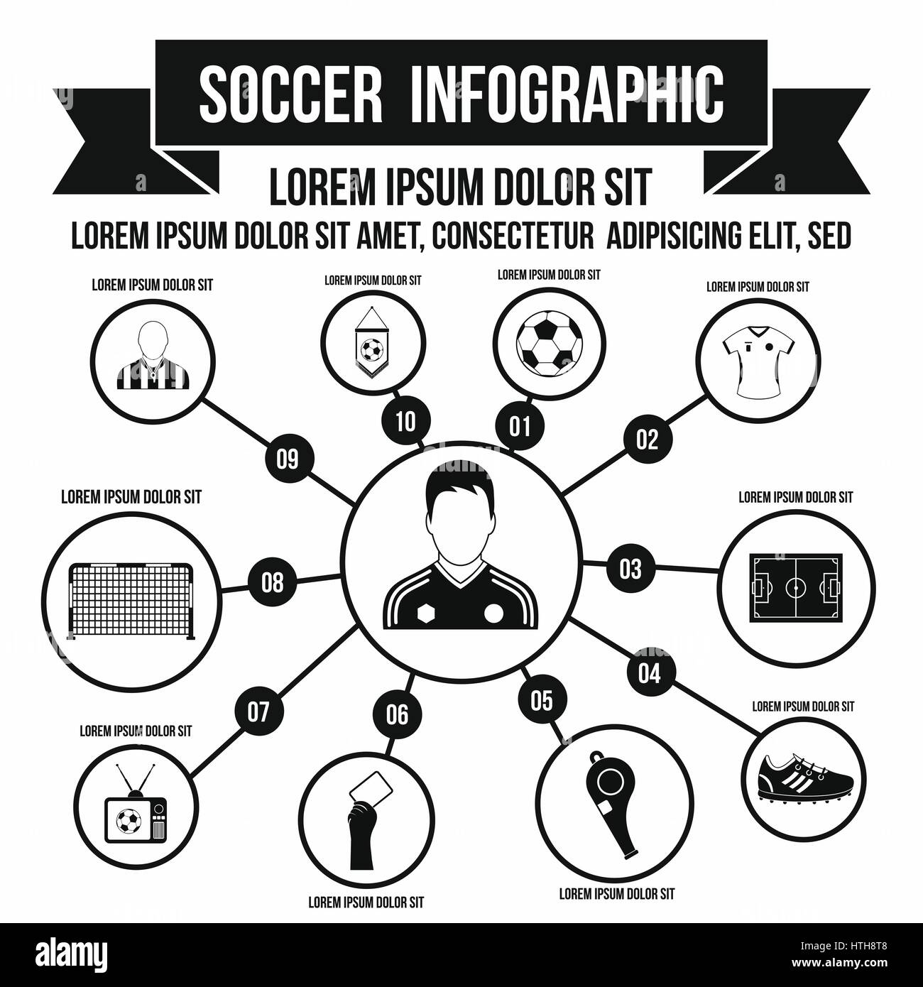 Soccer infographic, simple style Stock Vector Image & Art - Alamy