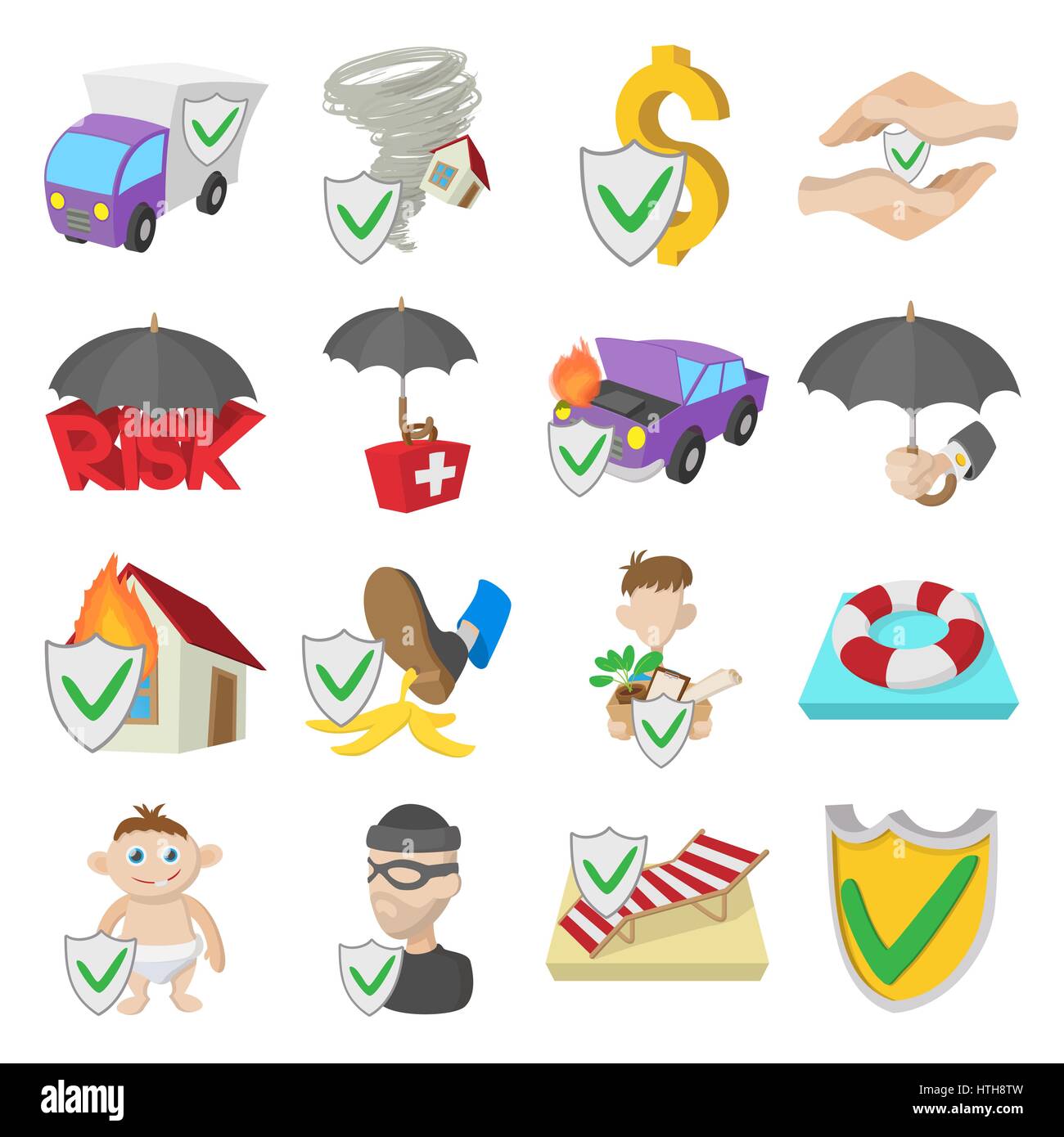 Tornado car damage Stock Vector Images - Alamy