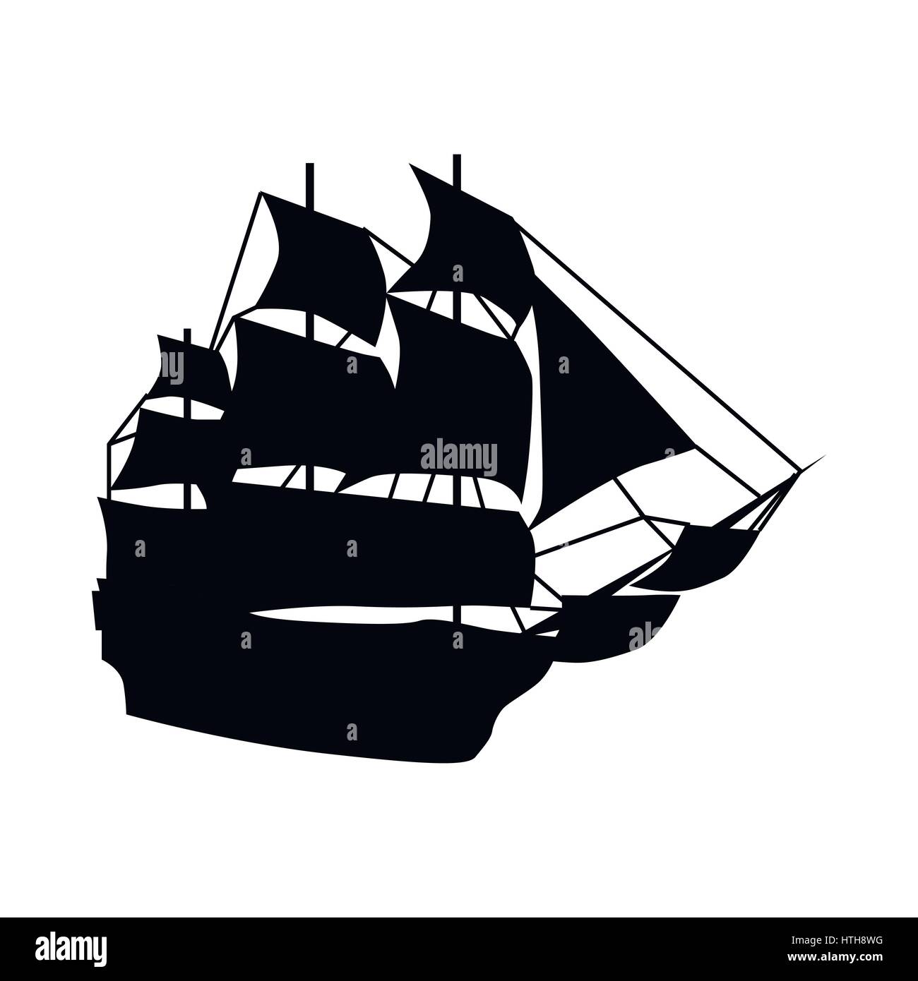 Sailing Ship Silhouette