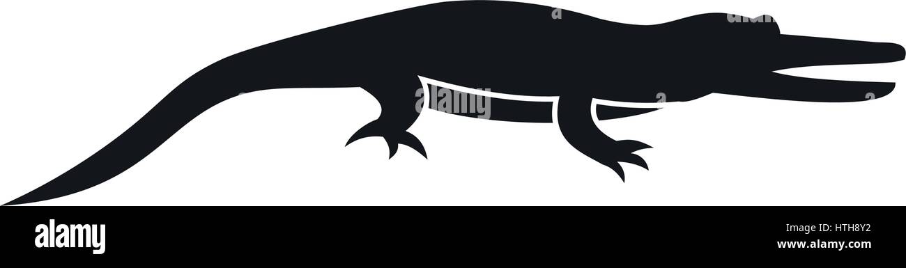 Crocodile icon, simple style Stock Vector Image & Art - Alamy