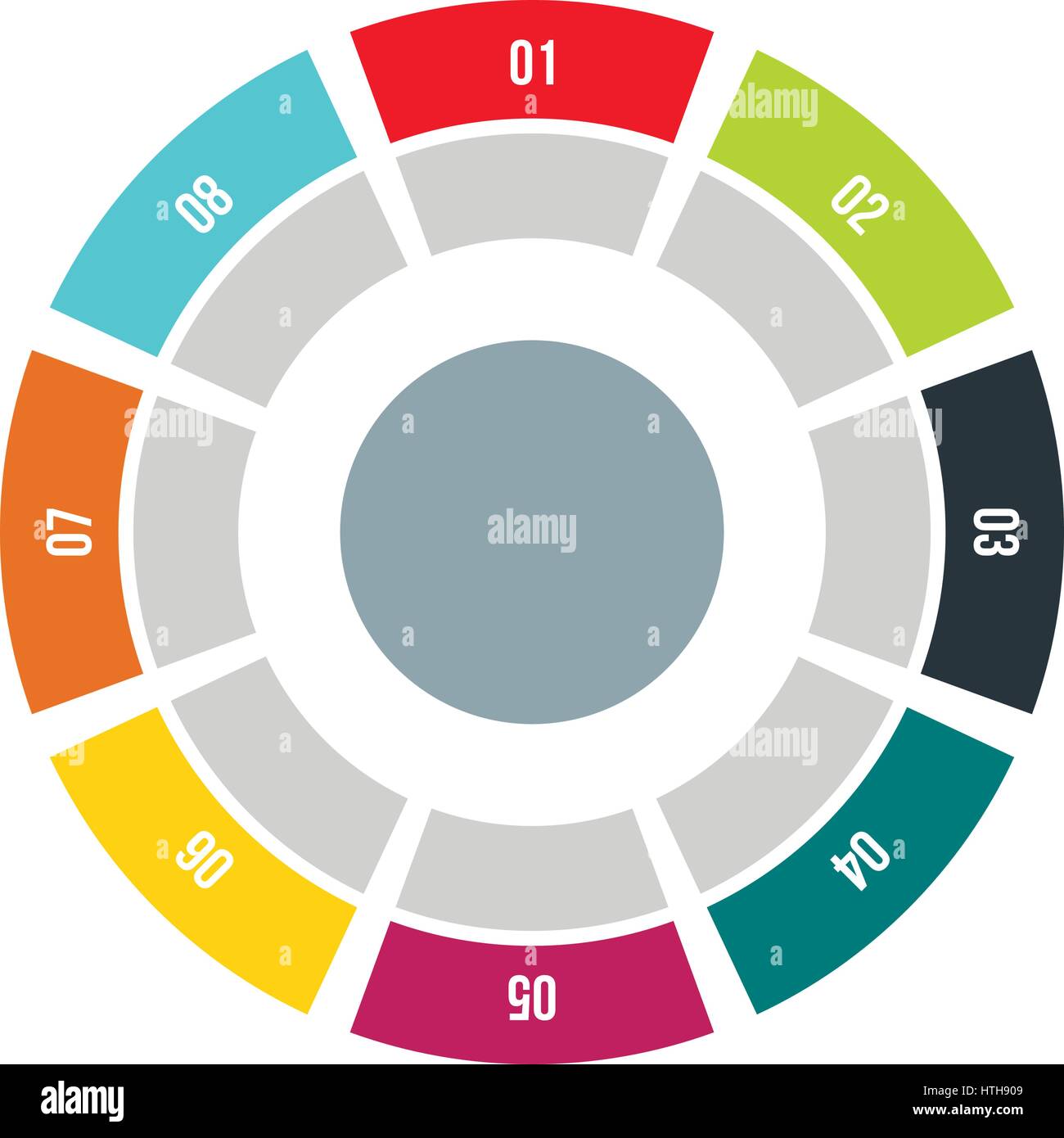 Round chart icon, flat style Stock Vector Image & Art - Alamy