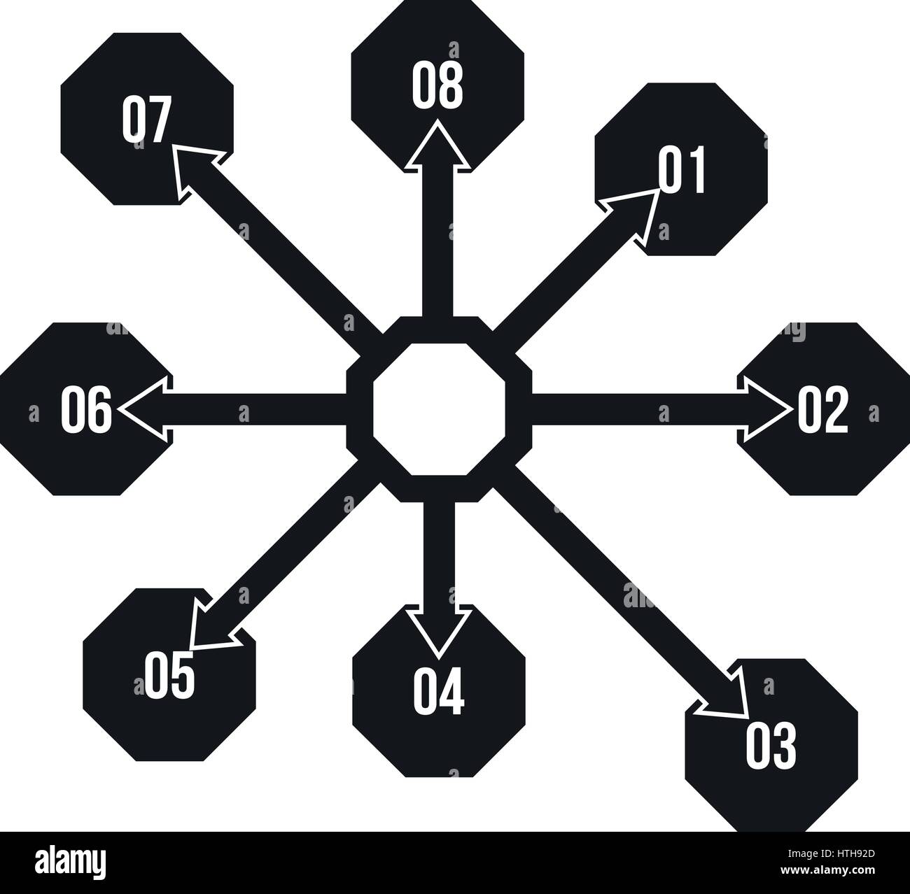 Flowchart diagram, scheme icon, simple style Stock Vector Image & Art ...