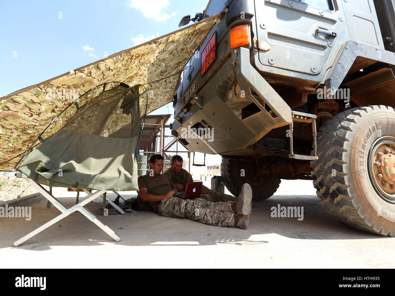 soldiers from the Motor Transport Platoon at Simba base, as soldiers ...