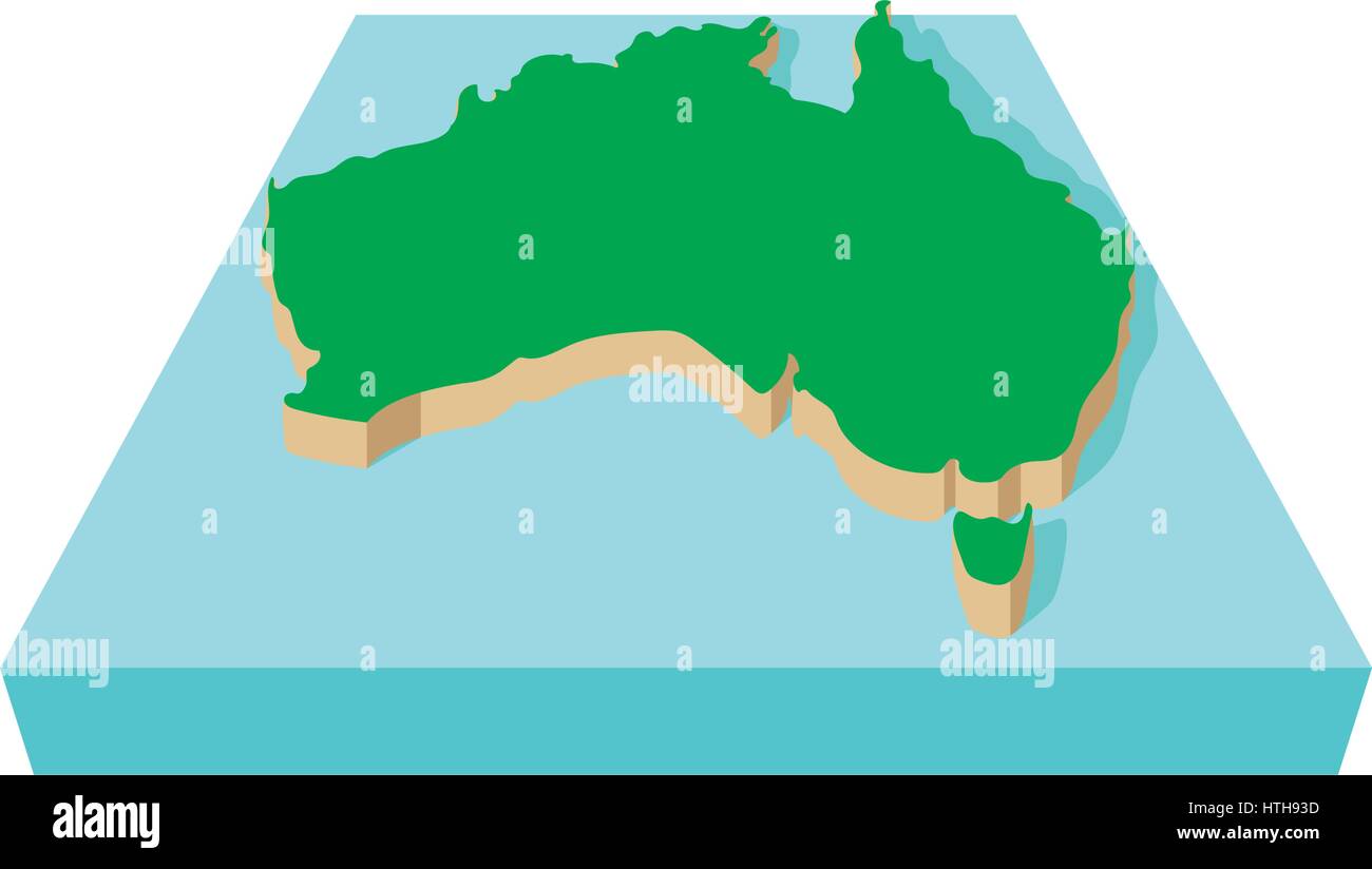Map of Australia icon, cartoon style Stock Vector Image & Art - Alamy