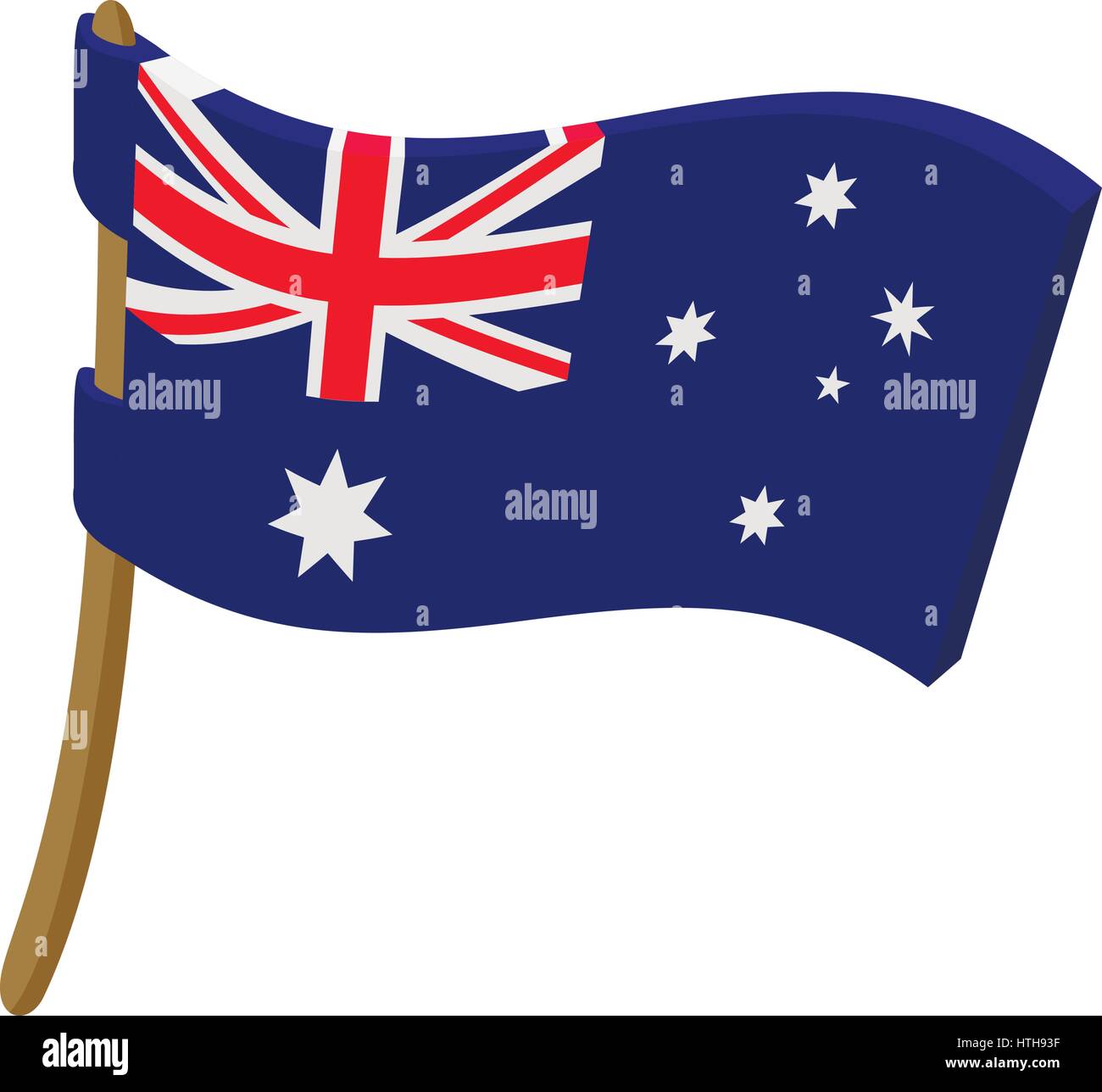 Flying the australian flag Stock Vector Images - Alamy