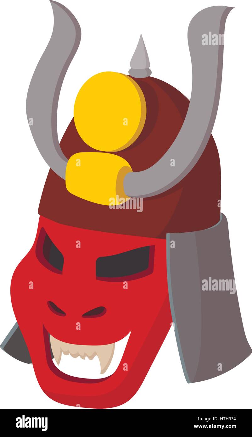 Cartoon Samurai Mask