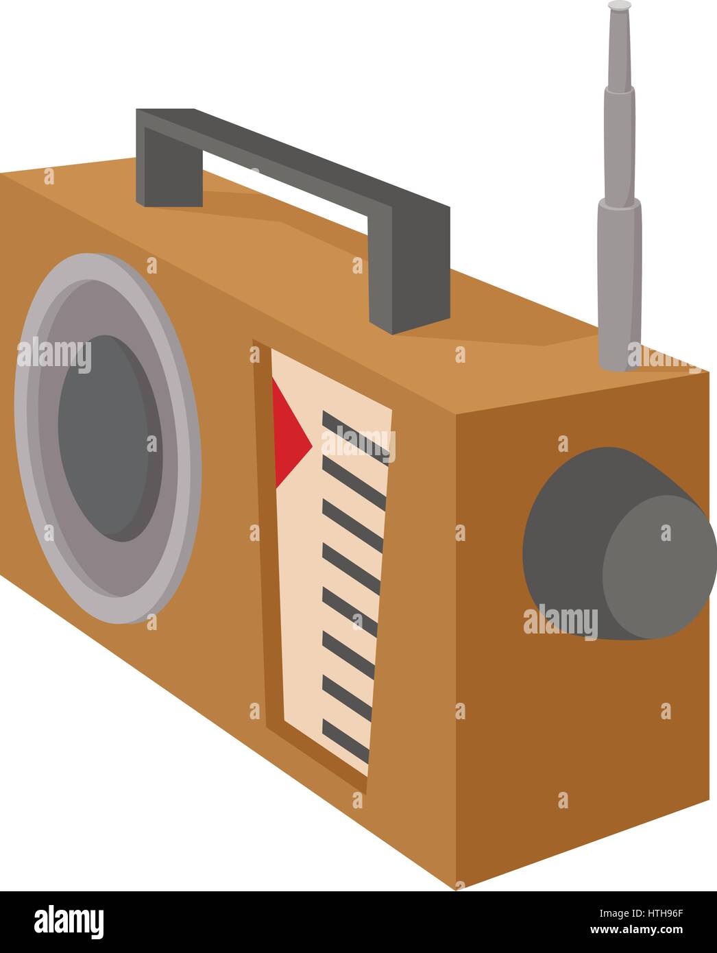 Radio receiver icon, cartoon style on white Stock Vector Image & Art ...