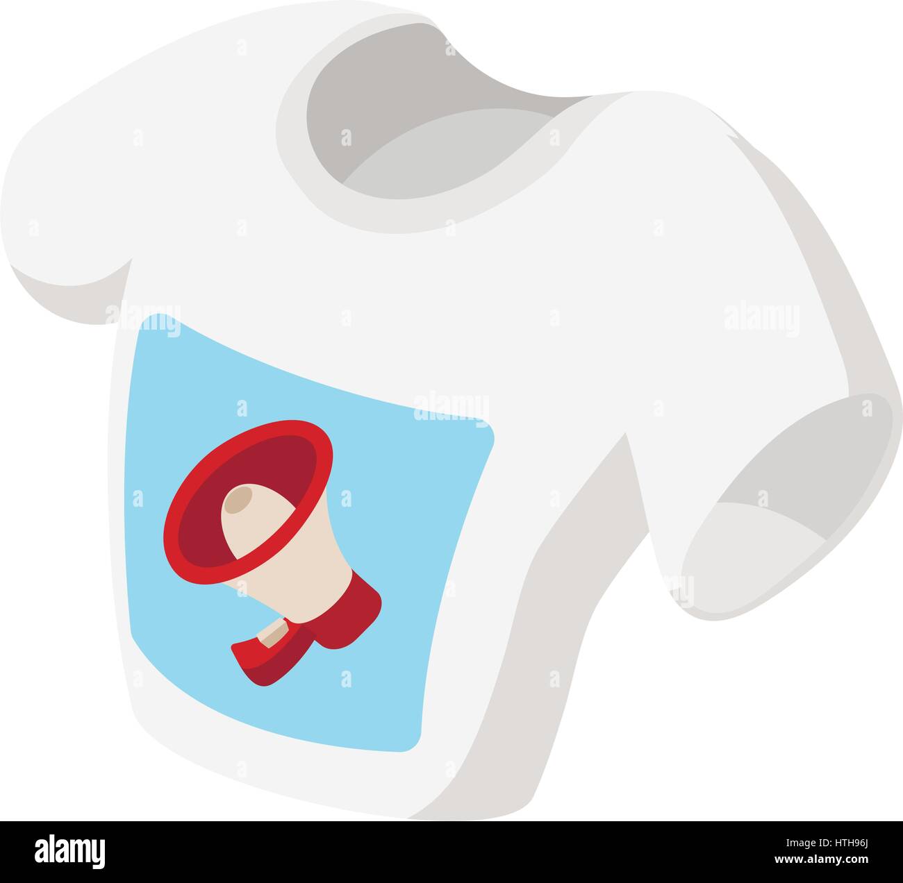 Megaphone top on white Stock Vector Images - Alamy