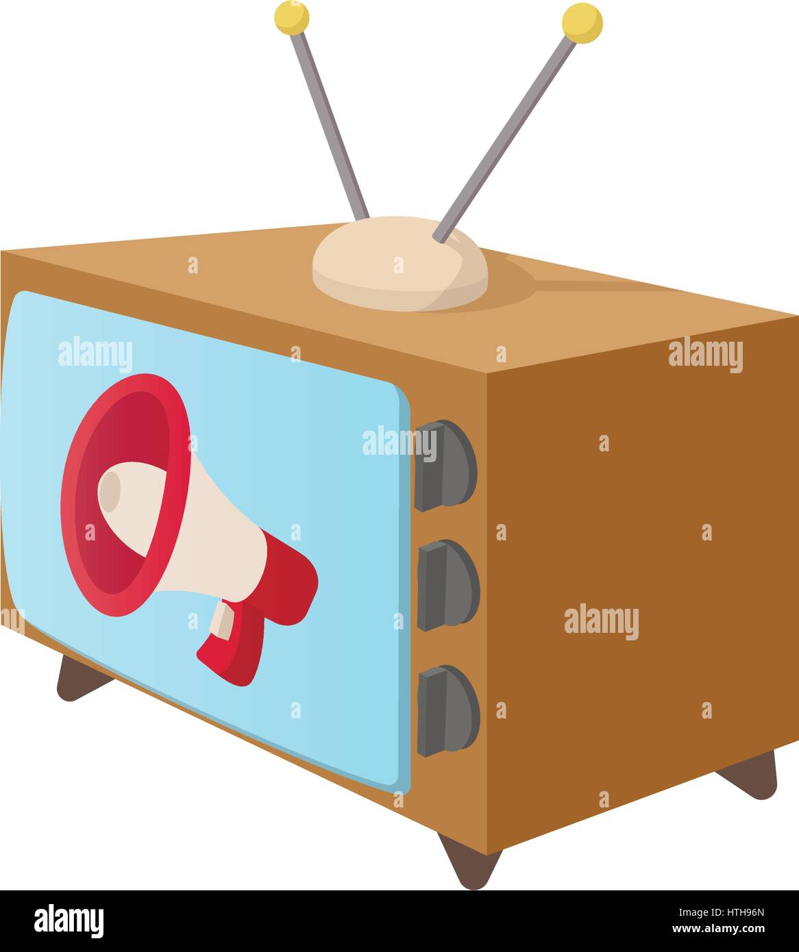 TV icon, cartoon style on white Stock Vector Image & Art - Alamy