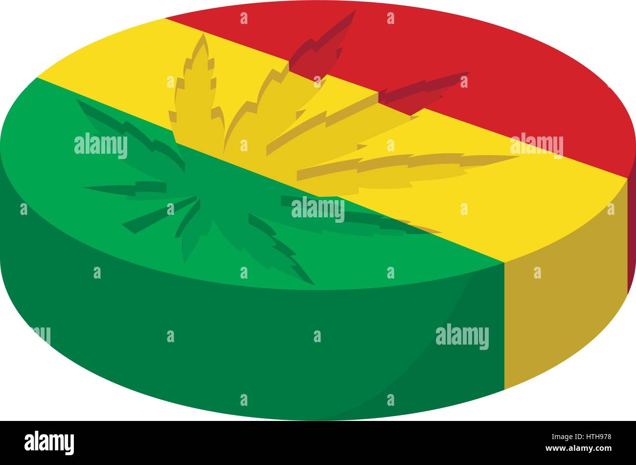 Cannabis marijuana leaf jamaican Stock Vector Images - Alamy