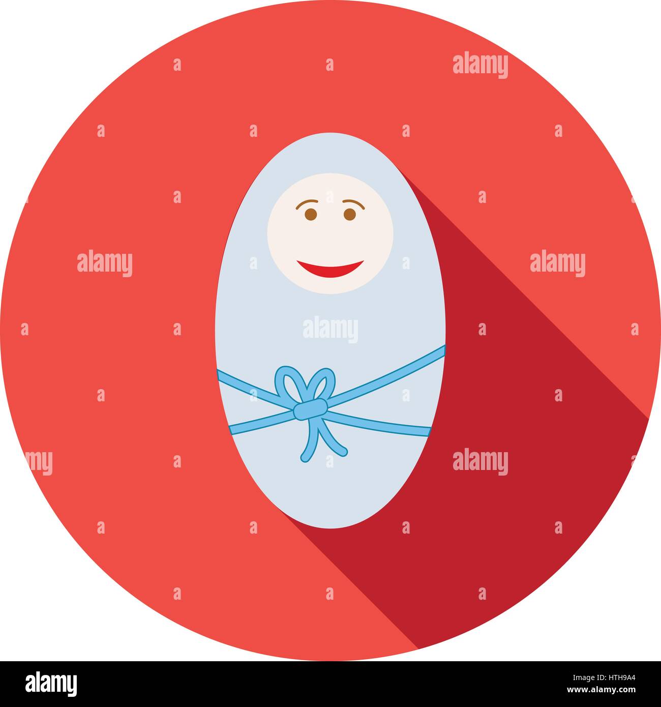 Newborn baby icon, flat style Stock Vector Image & Art - Alamy