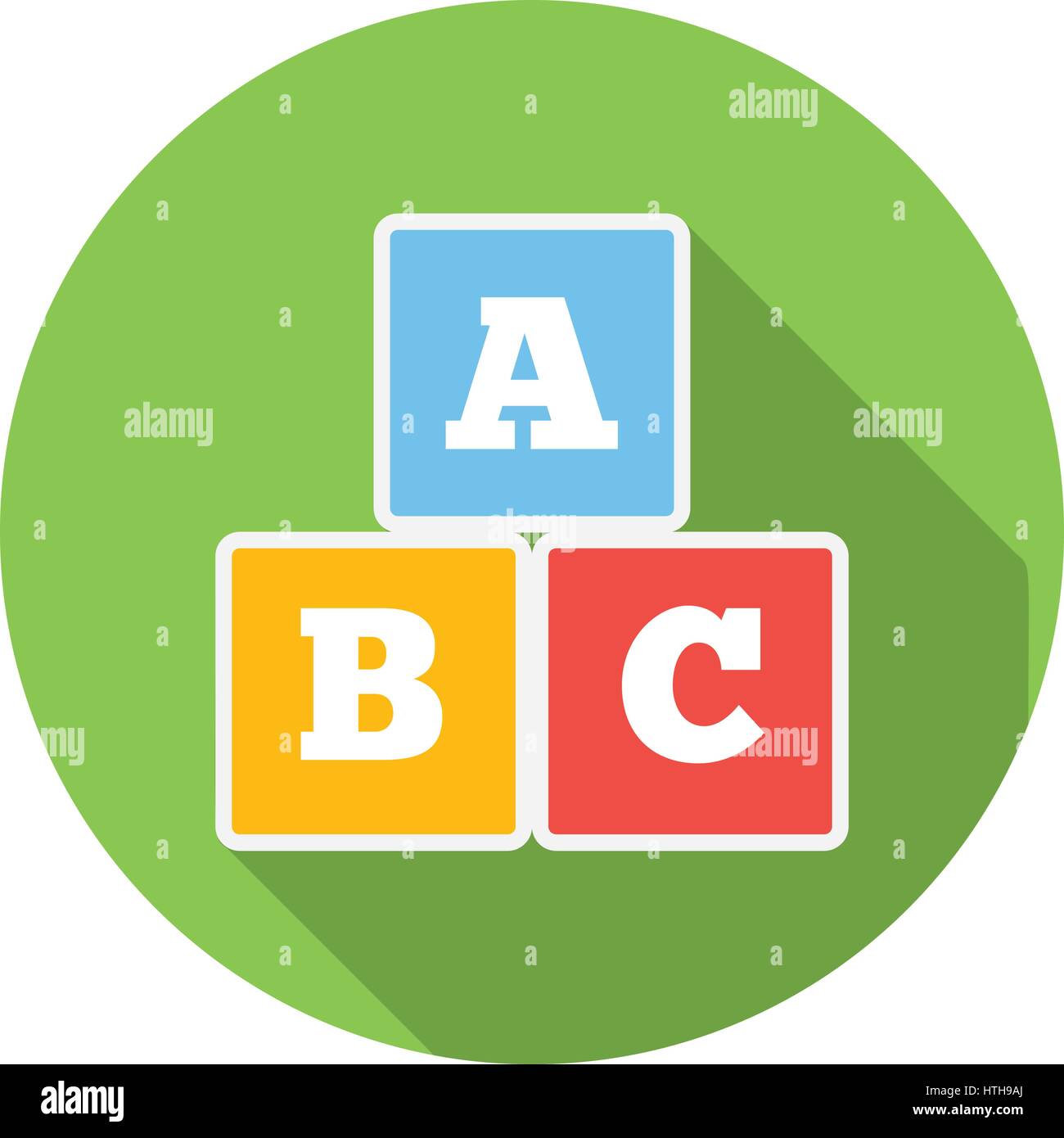 Abc cubes icon Stock Vector Images - Alamy
