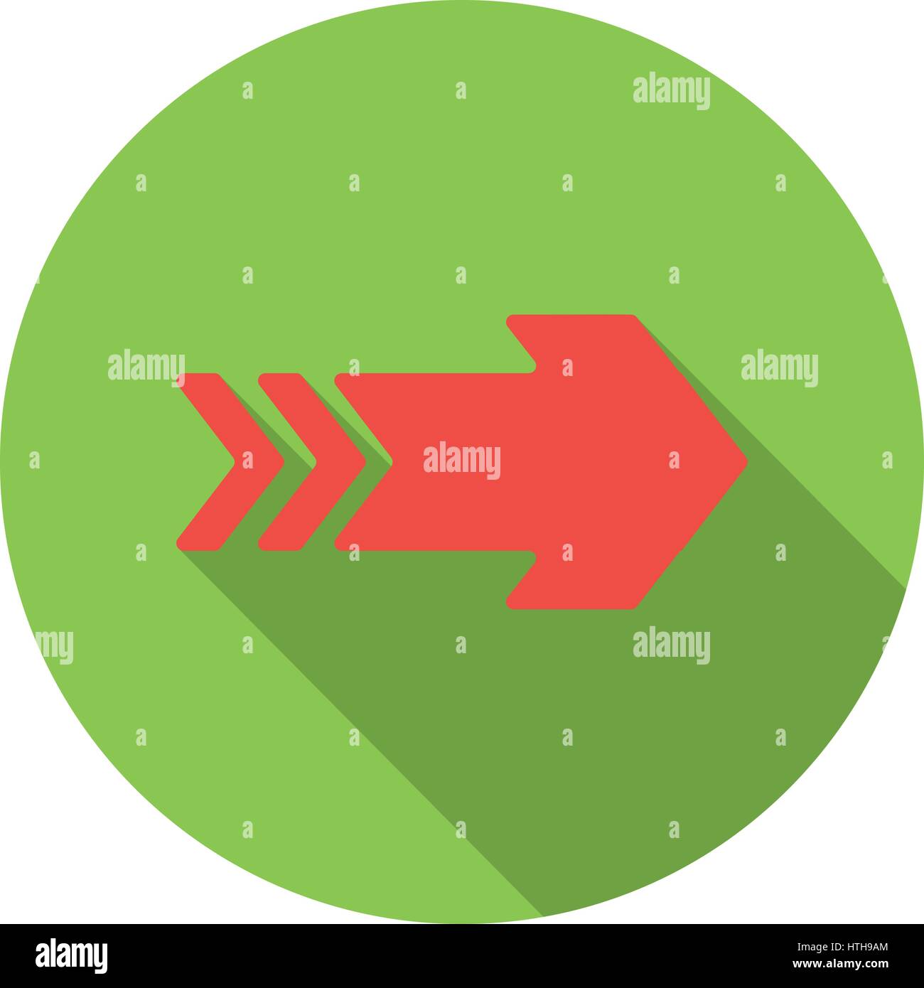 Red right arrow icon, flat style Stock Vector Image & Art - Alamy