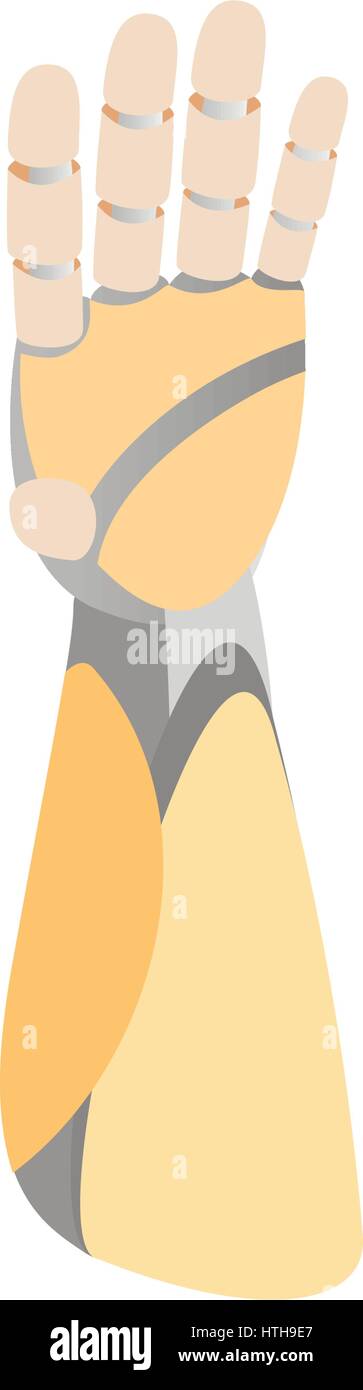 A robotic mechanical arm looks like a human hand Stock Vector Image ...
