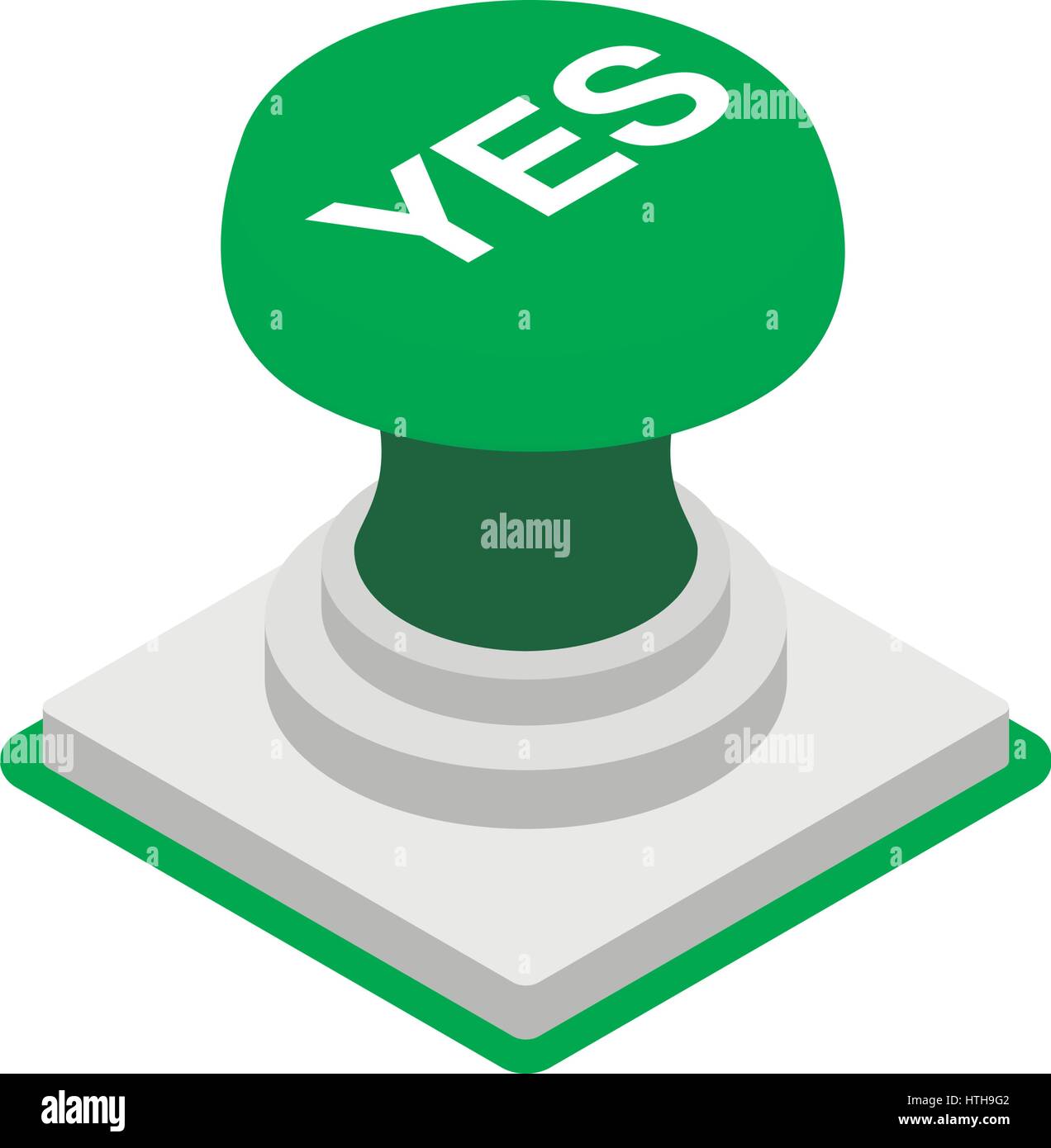 3d button start green push technology press Stock Vector Images - Alamy