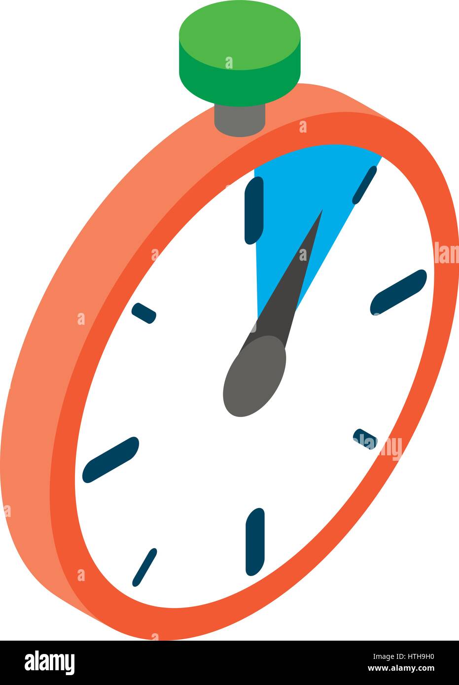 Stopwatch icon, isometric 3d style Stock Vector Image & Art - Alamy