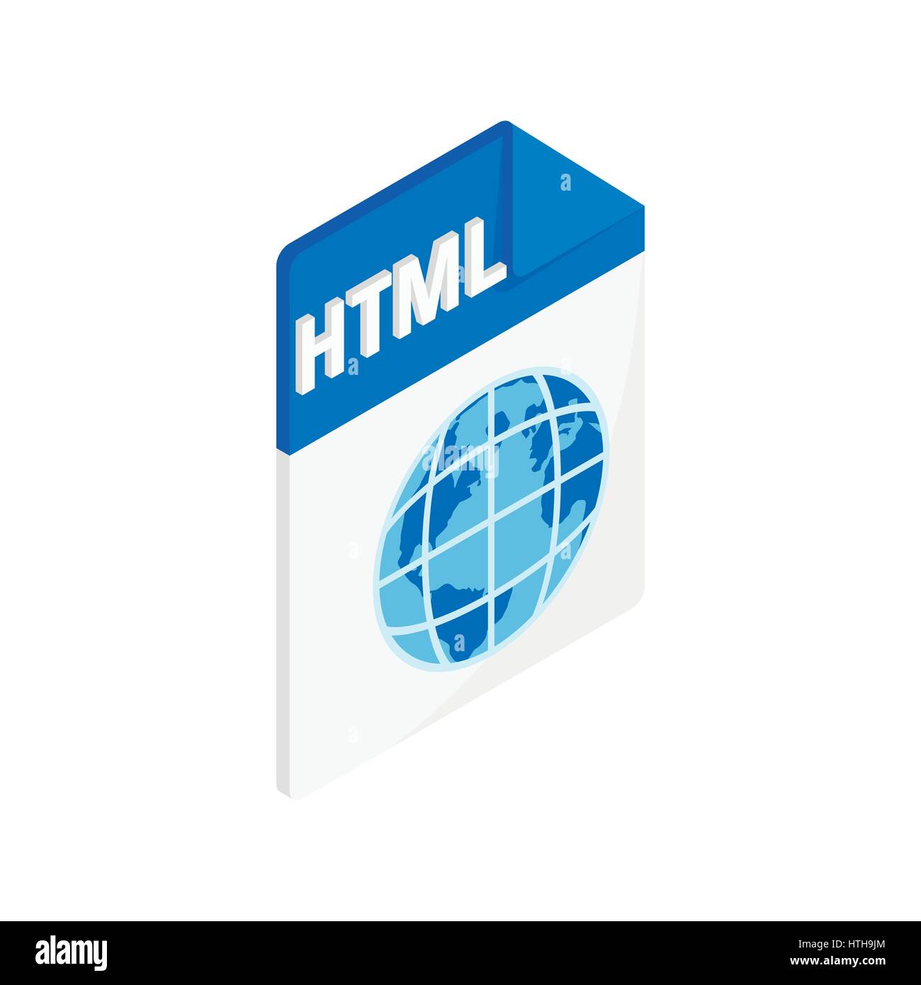 HTML icon, isometric 3d style Stock Vector Image & Art - Alamy