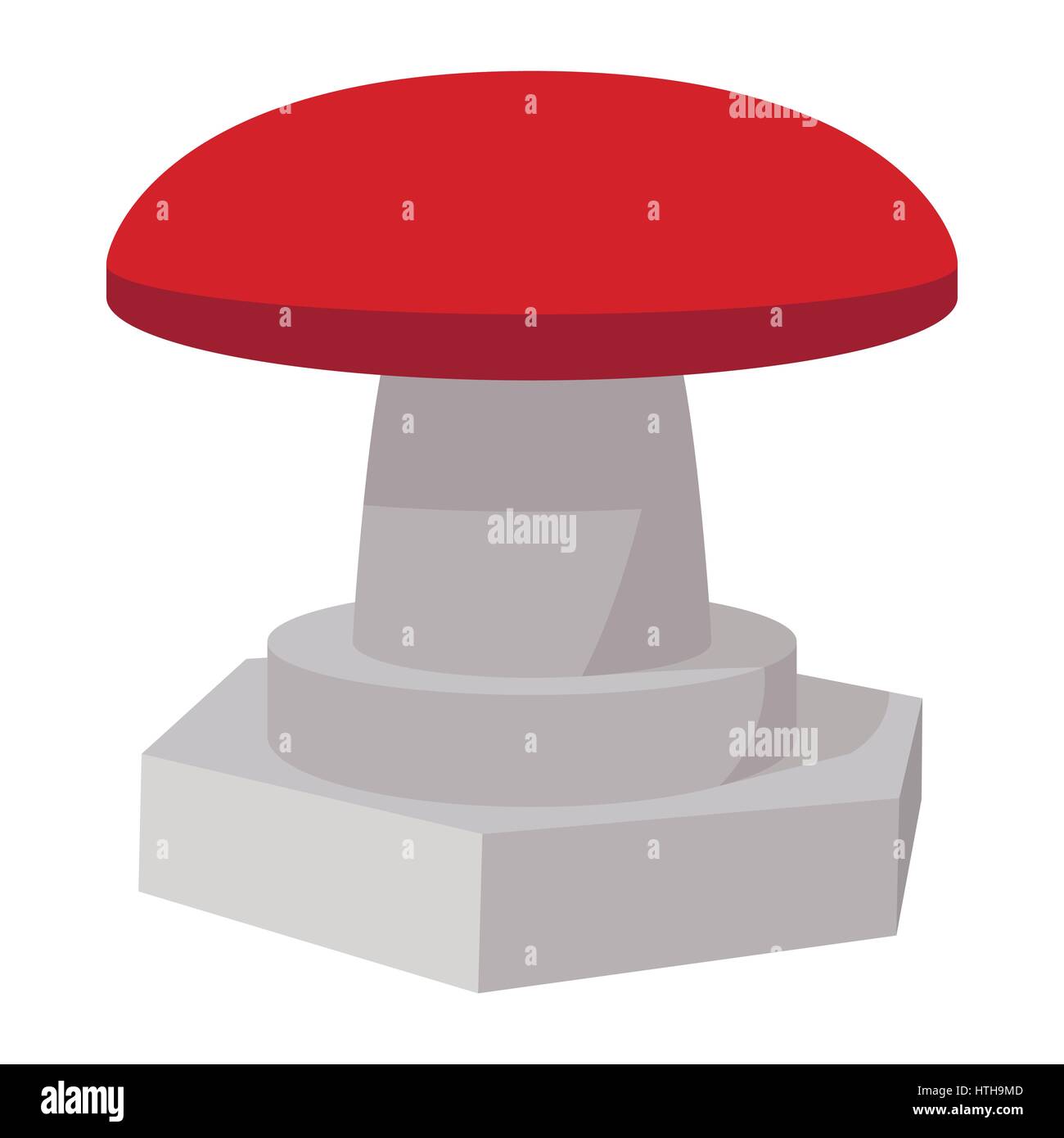 Red button icon, cartoon style Stock Vector Image & Art - Alamy